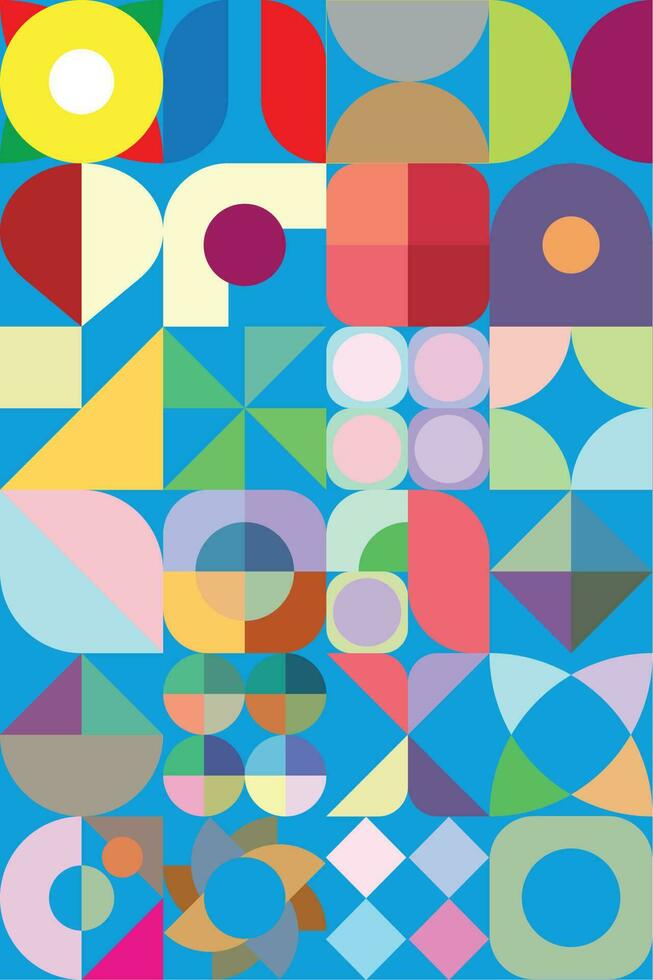 premium pattern of colorful shapes 24681440 Vector Art at Vecteezy