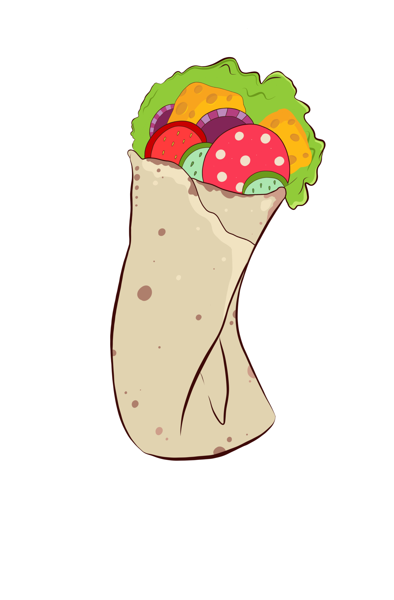 doner art illustration 24681543 PNG