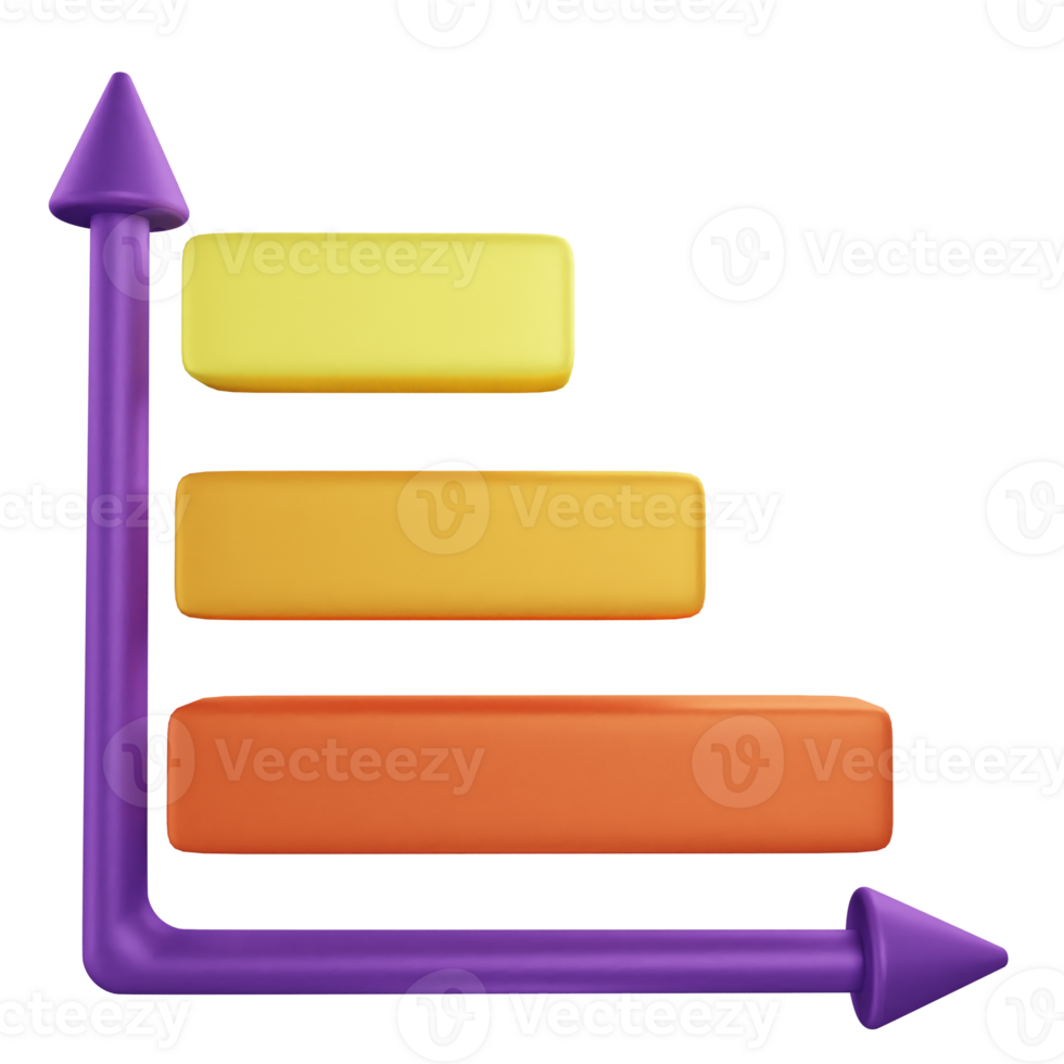 3d Icon Bar Chart Data Graph Illustration Concept Icon Render 24683800 Png