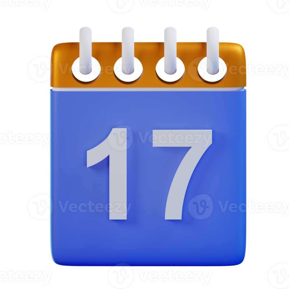 3d icon date 17 calendar illustration concept icon render 24683847 PNG 3d icon date 17 calendar illustration concept icon render 24683847 PNG