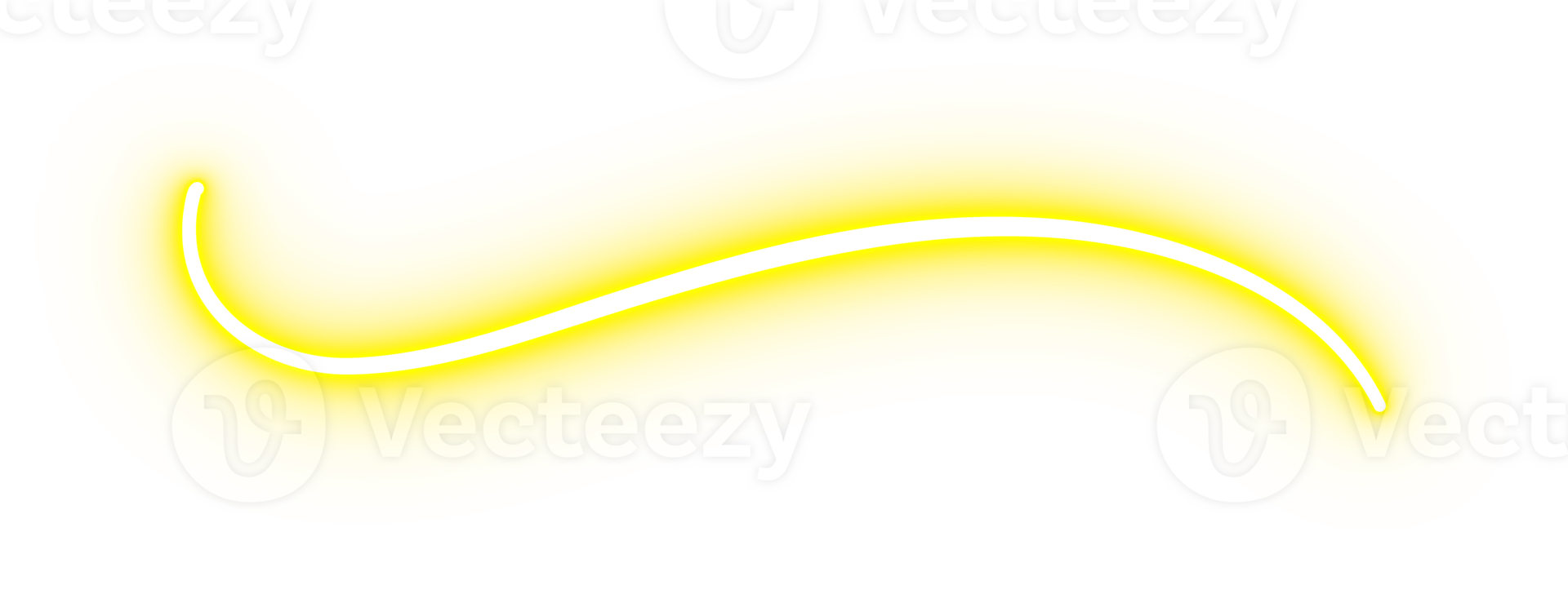 Yellow Glowing Neon Curved Line 24683978 PNG