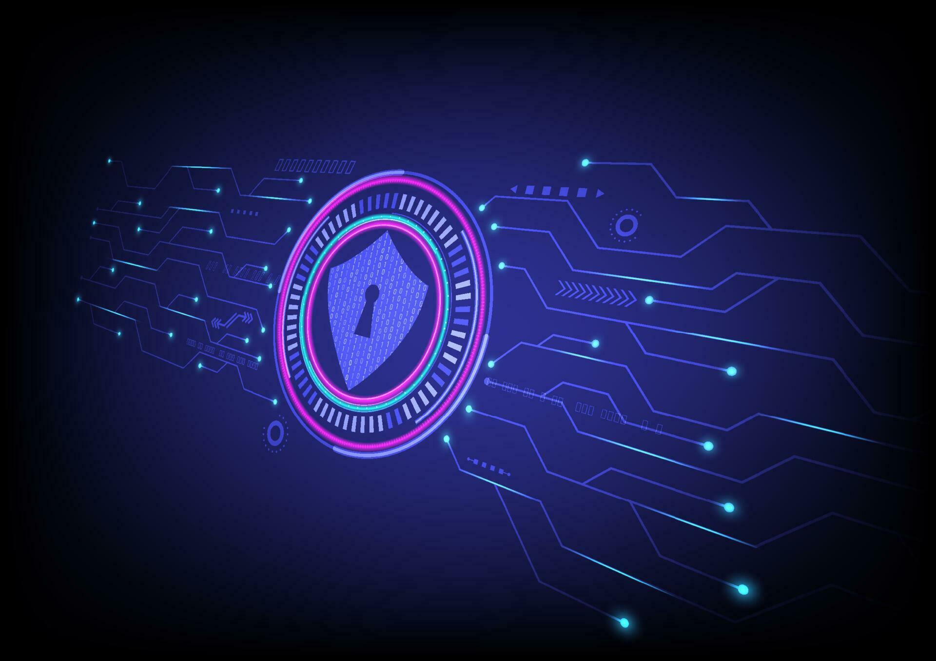 Perspective Abstract Technology Background Data access security system ...