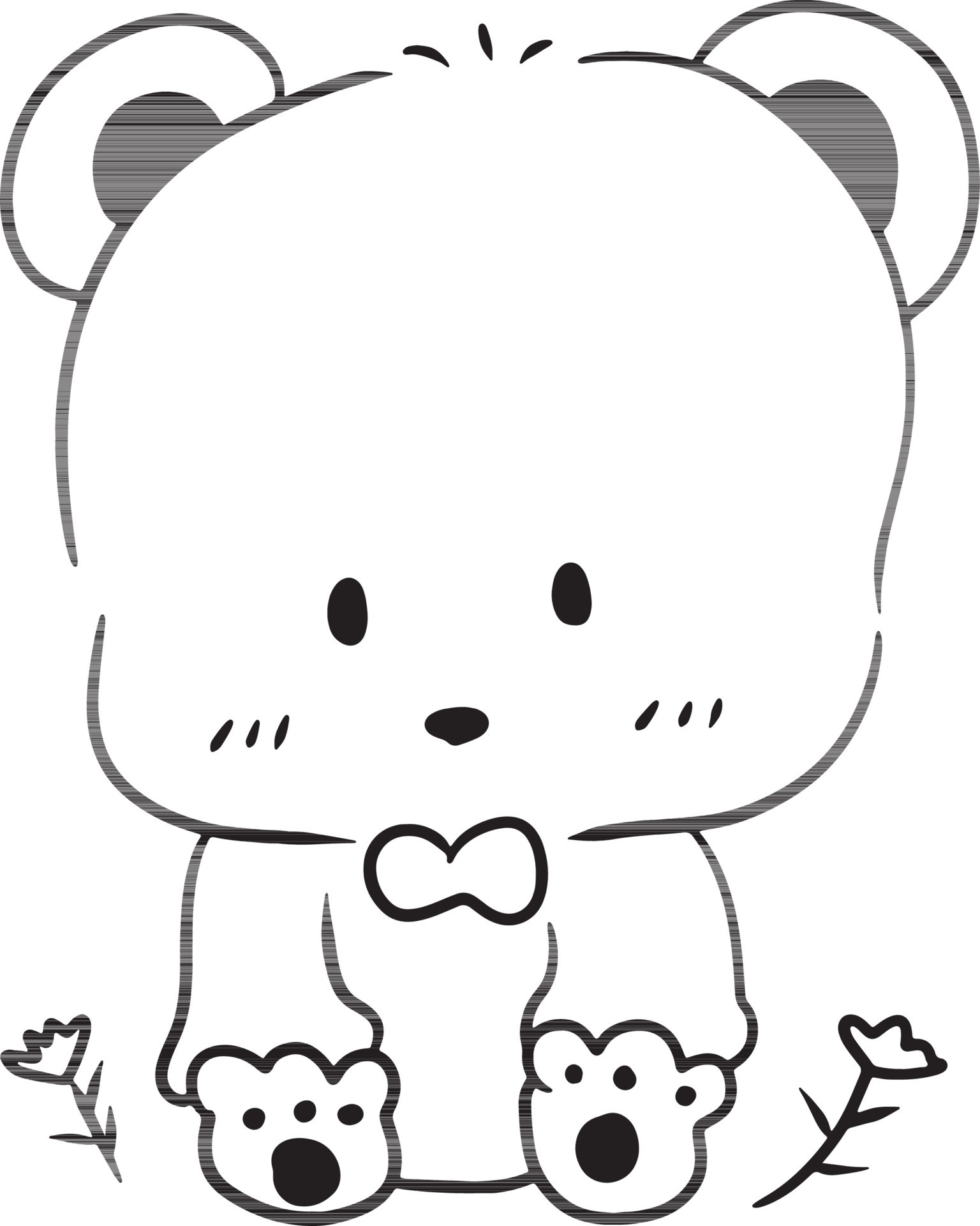 Cat Cartoon Doodle Kawaii Anime Coloring Page Cute Illustration Drawing Character Chibi Manga