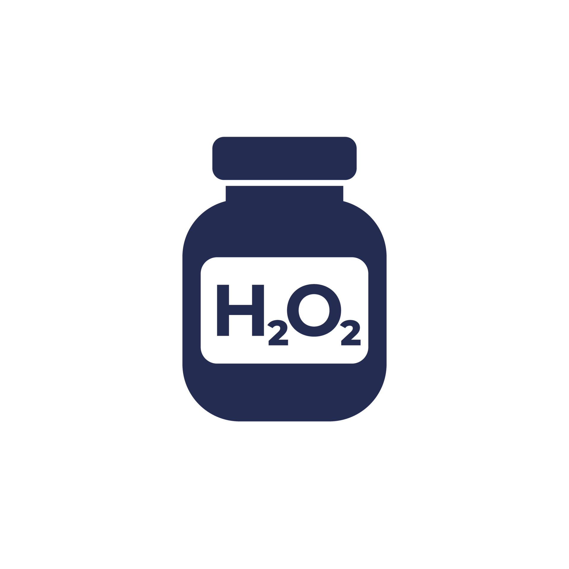 Hydrogen Peroxide In A Bottle Icon On White 24694377 Vector Art At Vecteezy