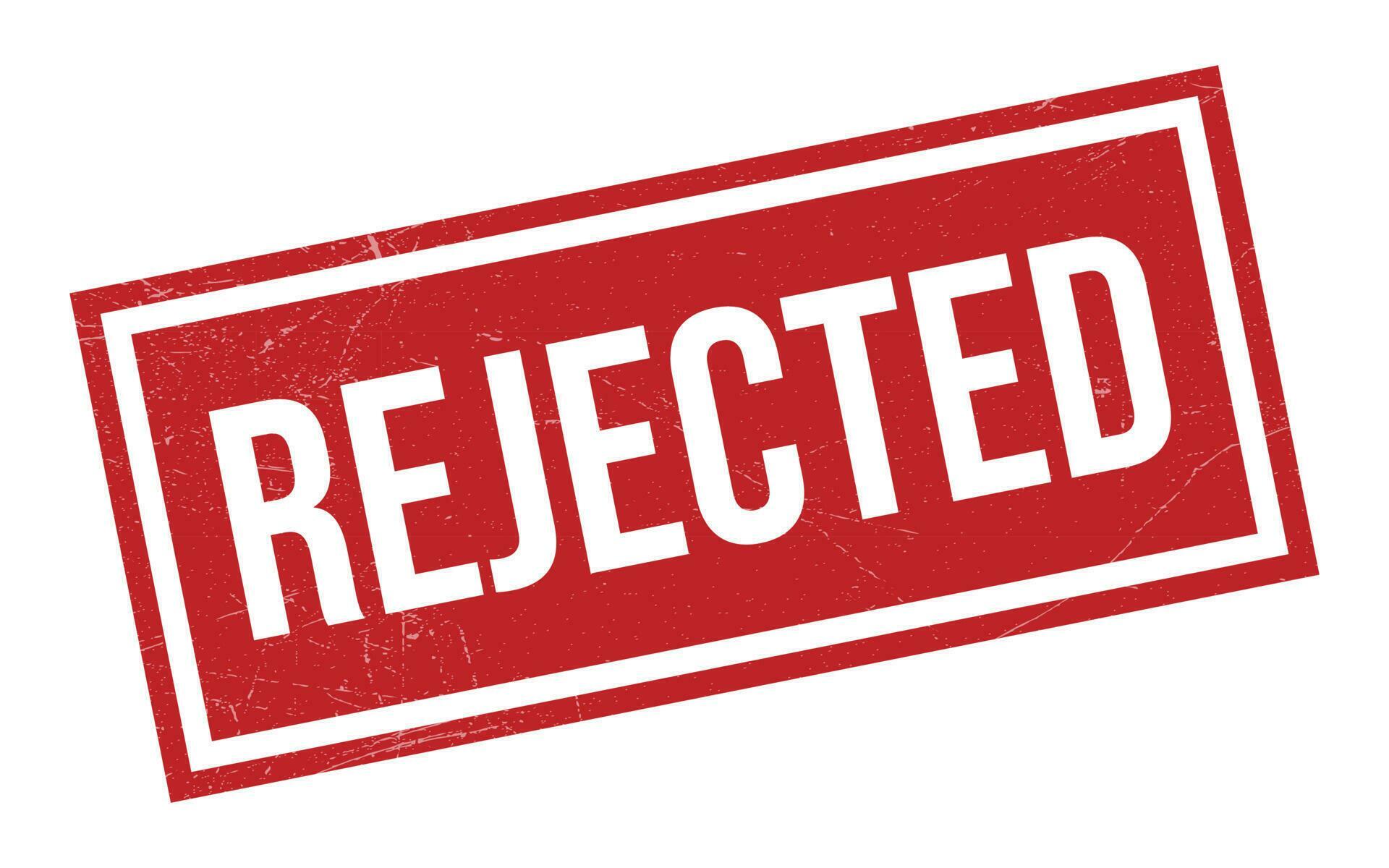 Rejected Stamp, Rejected Icon, Rejected Proposal Seal, Emblem, Badge, Logo, Vintage And Retro ...