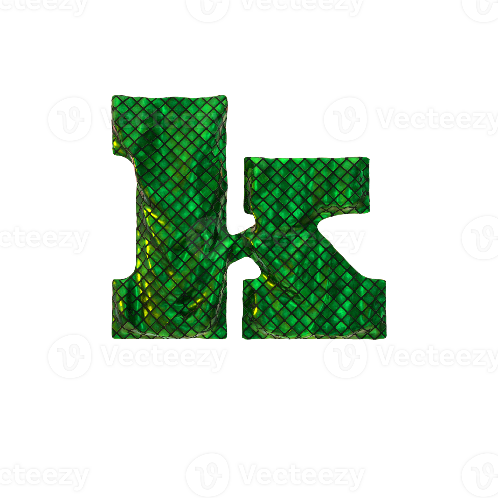 Letter K Glittering 3d Render Letters Collection 24700113 Png