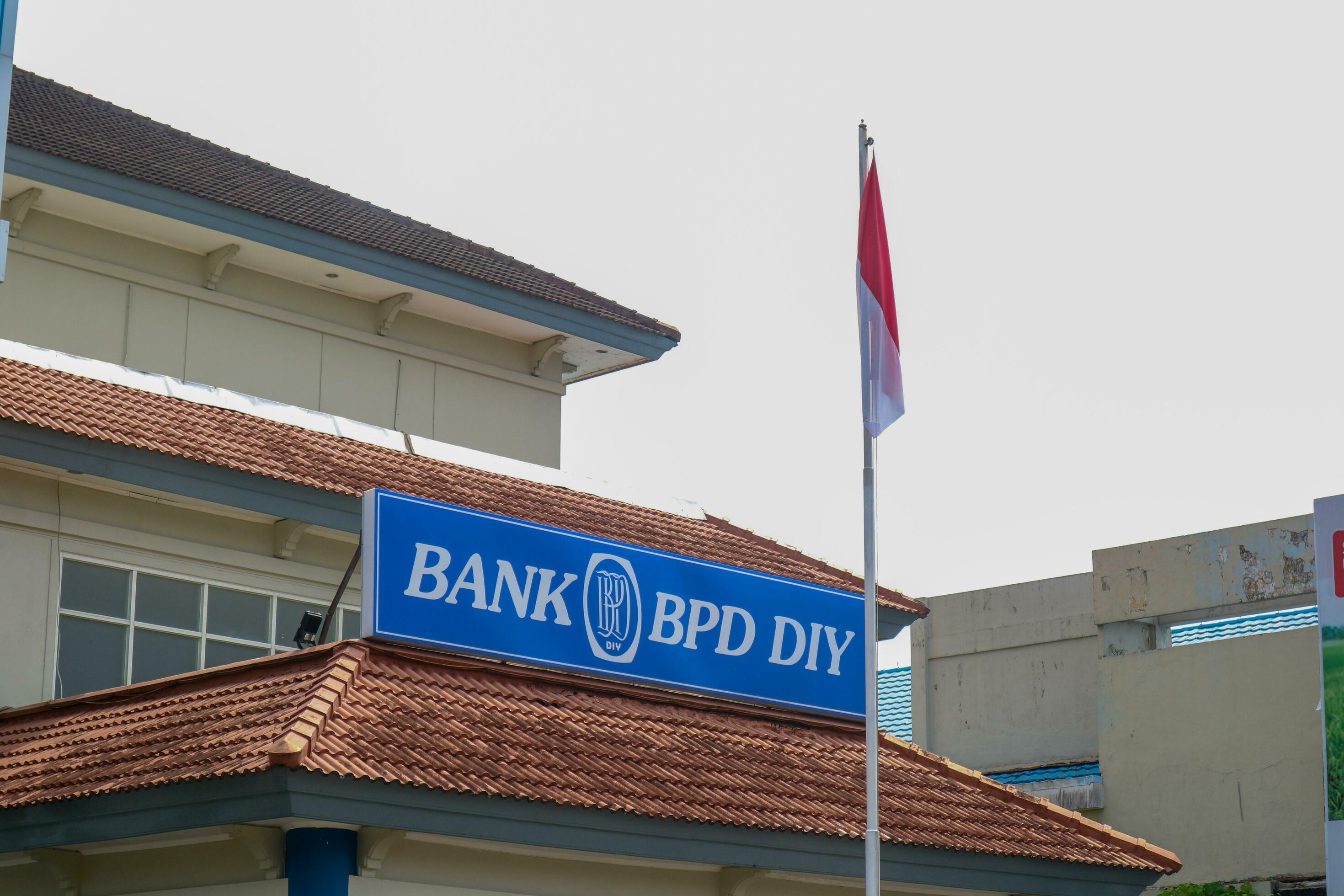 Yogyakarta, Indonesia - March 20, 2023 - Signboard of BPD DIY Bank. Bank BPD DIY senopati branch ...