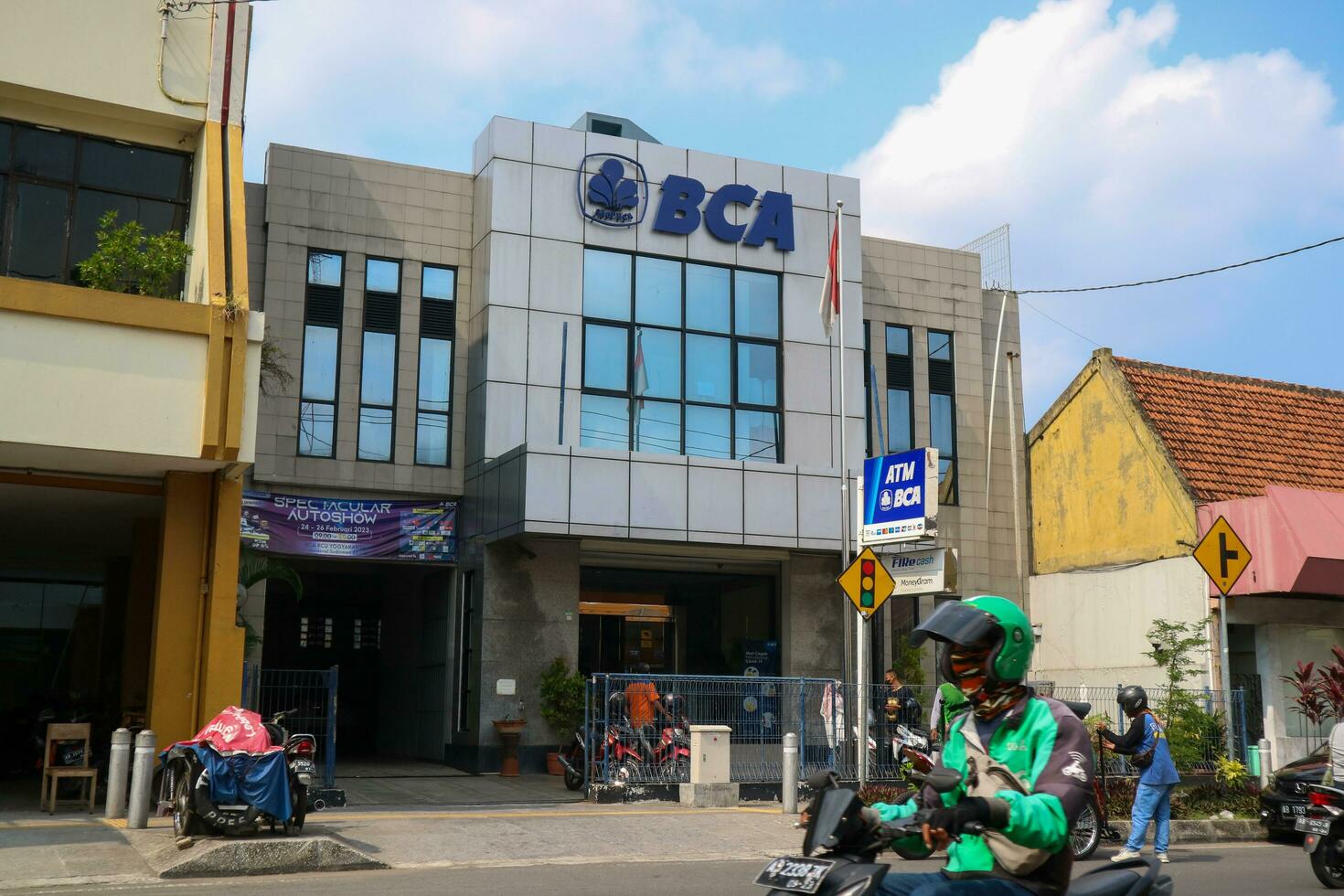 Yogyakarta, Indonesia - March 20, 2023 - Bank BCA exterior building. Bank Central Asia Tbk is ...