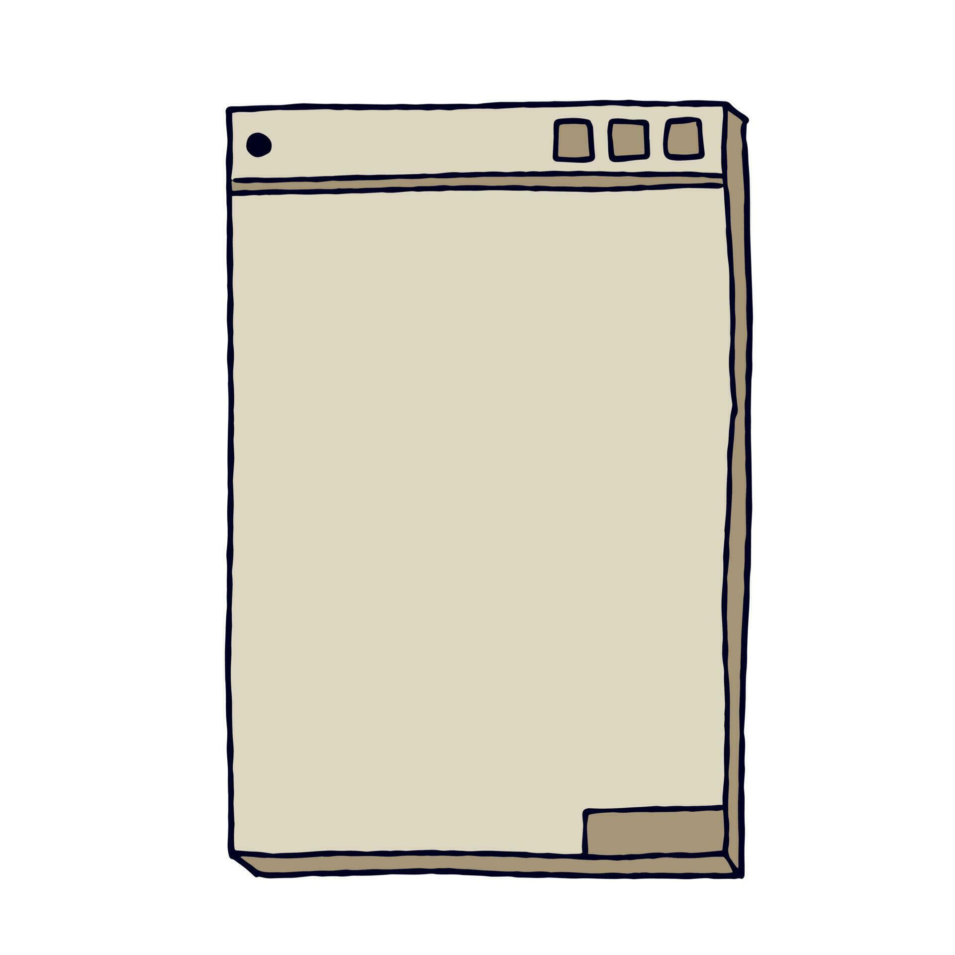 Retro computer interface. Vintage old browser and dialog window ...