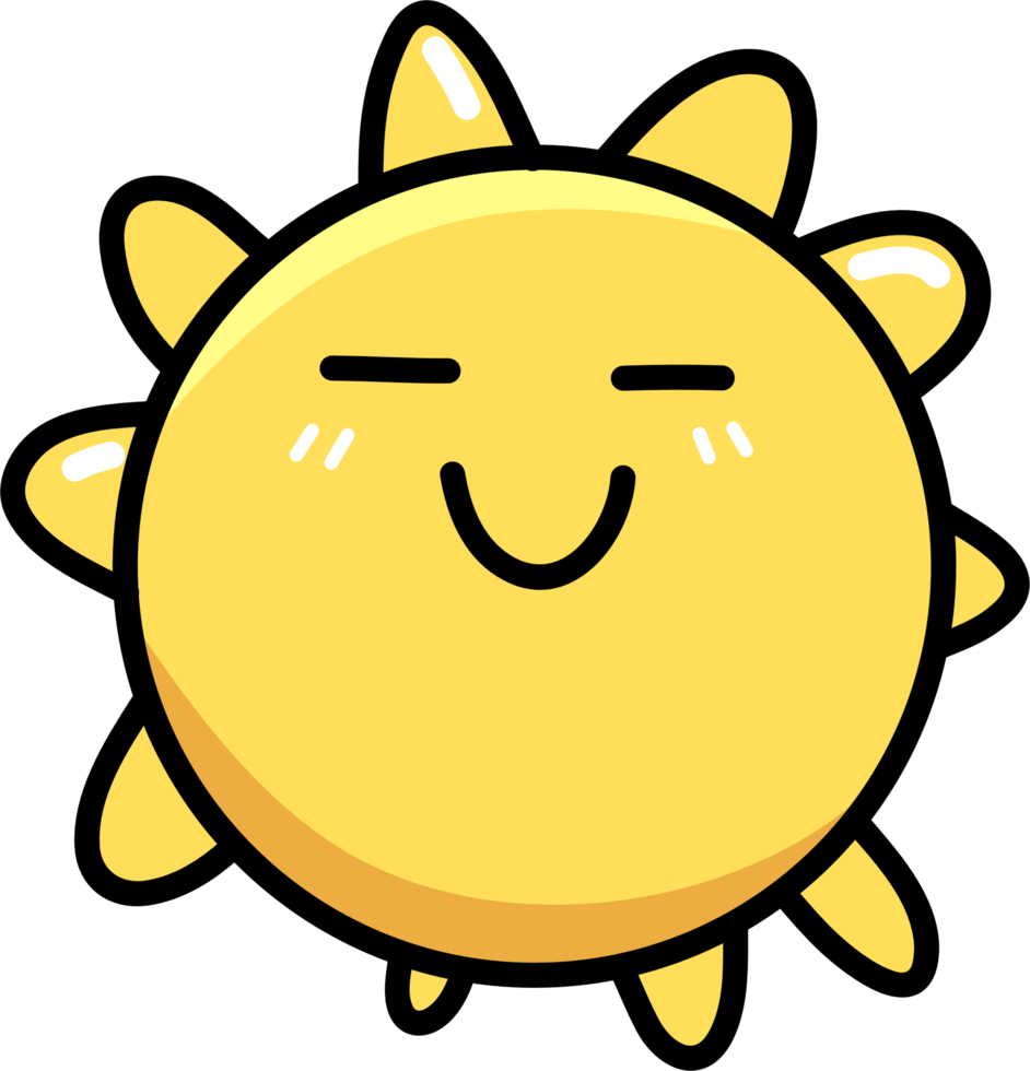 Cute Sun Cartoon Doodle Element 24703279 Png