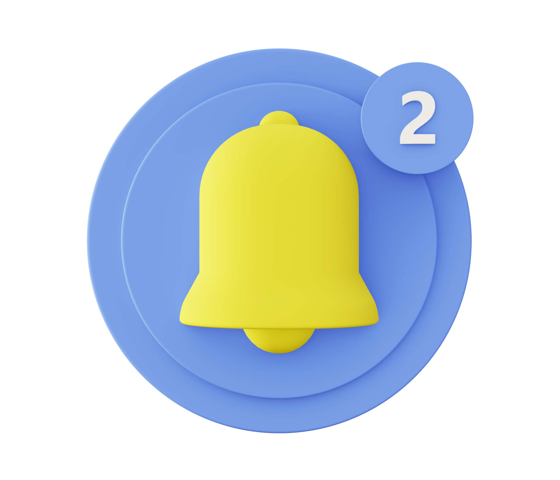 3d Illustration Icon Of Bell With Notification For Ui Ux Web Mobile App Social Media Ads