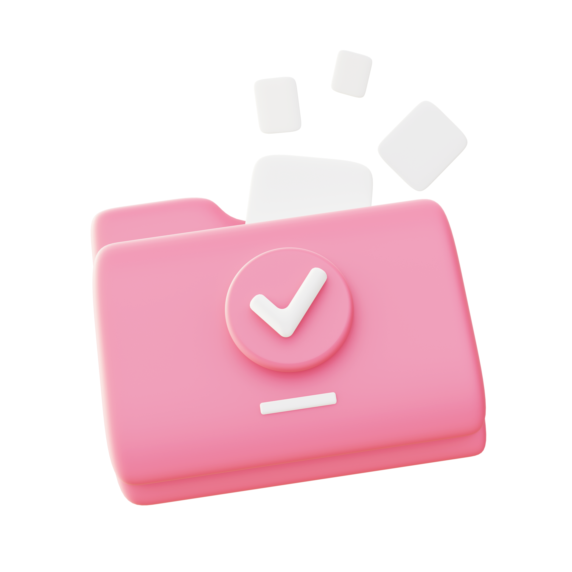 3d Illustration Icon Of Folder Files With Checklist For Ui Ux Web Mobile App Social Media Ads