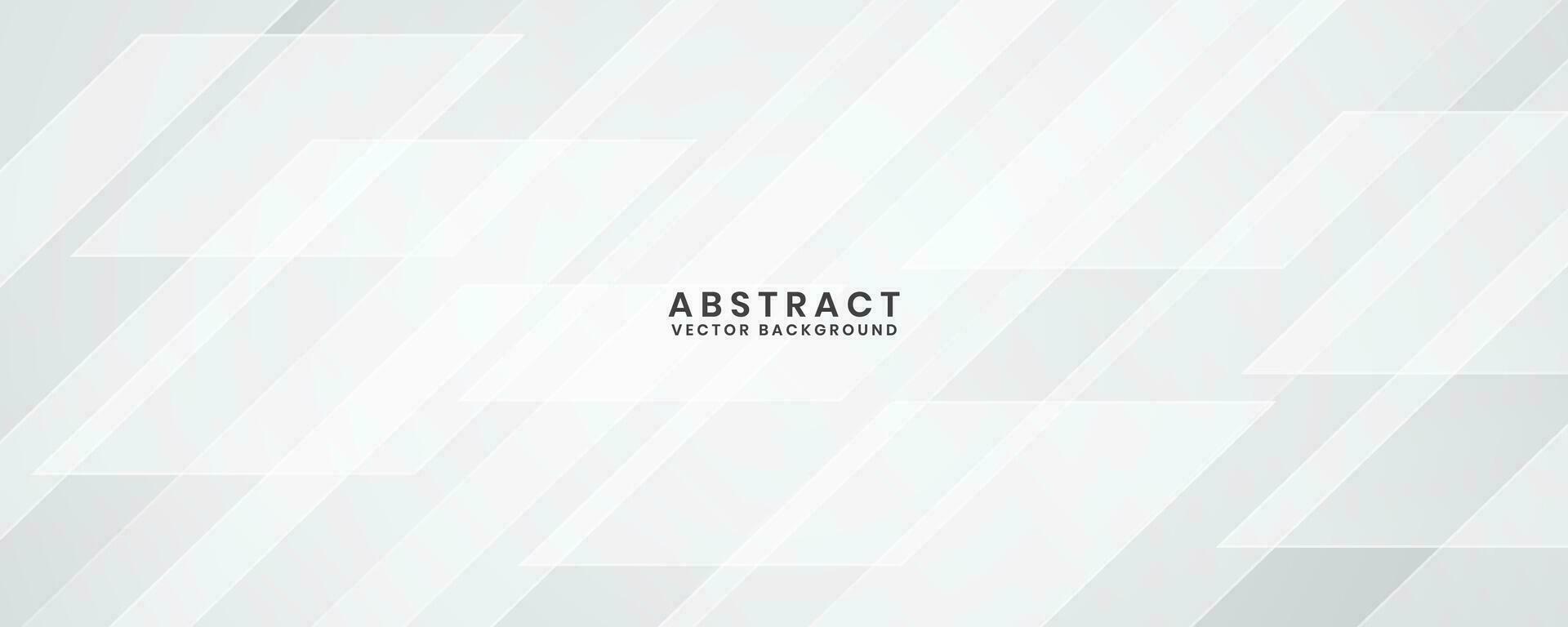 White geometric abstract background overlap layer on bright space with ...