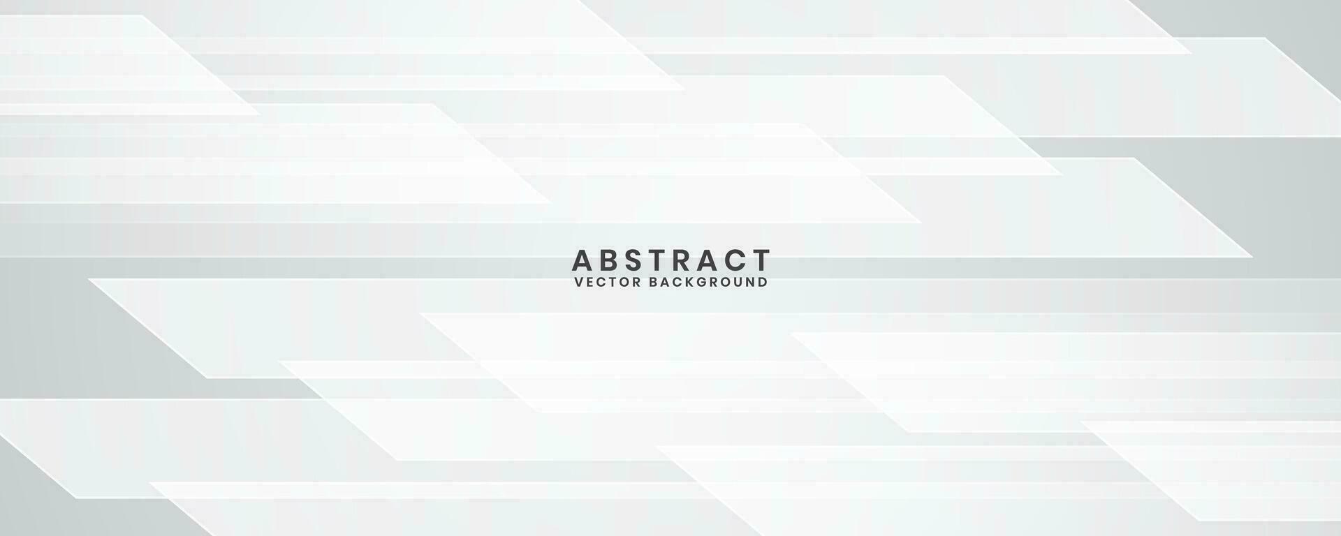 White geometric abstract background overlap layer on bright space with ...