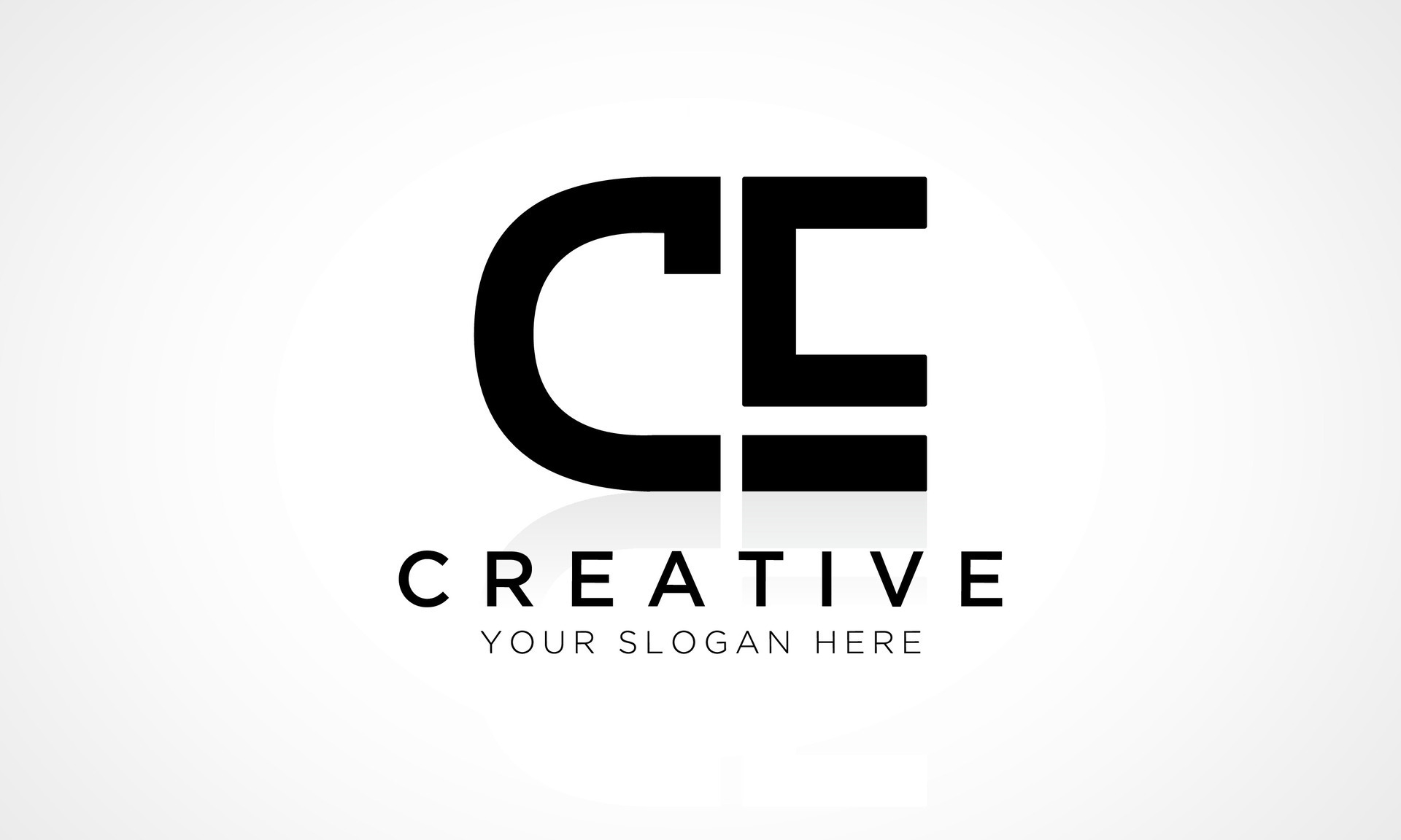 ce letra logo diseño vector modelo. alfabeto inicial letra ce logo diseño con lustroso reflexión ...