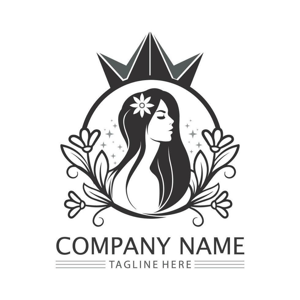 Beauty salon and spa logo vector icon design template 24721320 Vector Art at Vecteezy