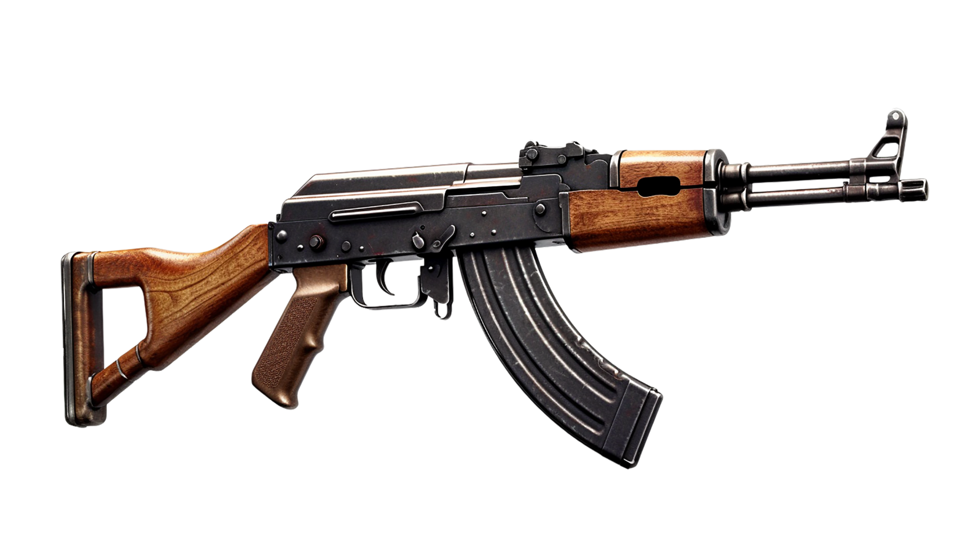arma de fogo png, ak 47 transparente fundo, arma de fogo transparente fundo ai gerado 24725061 PNG