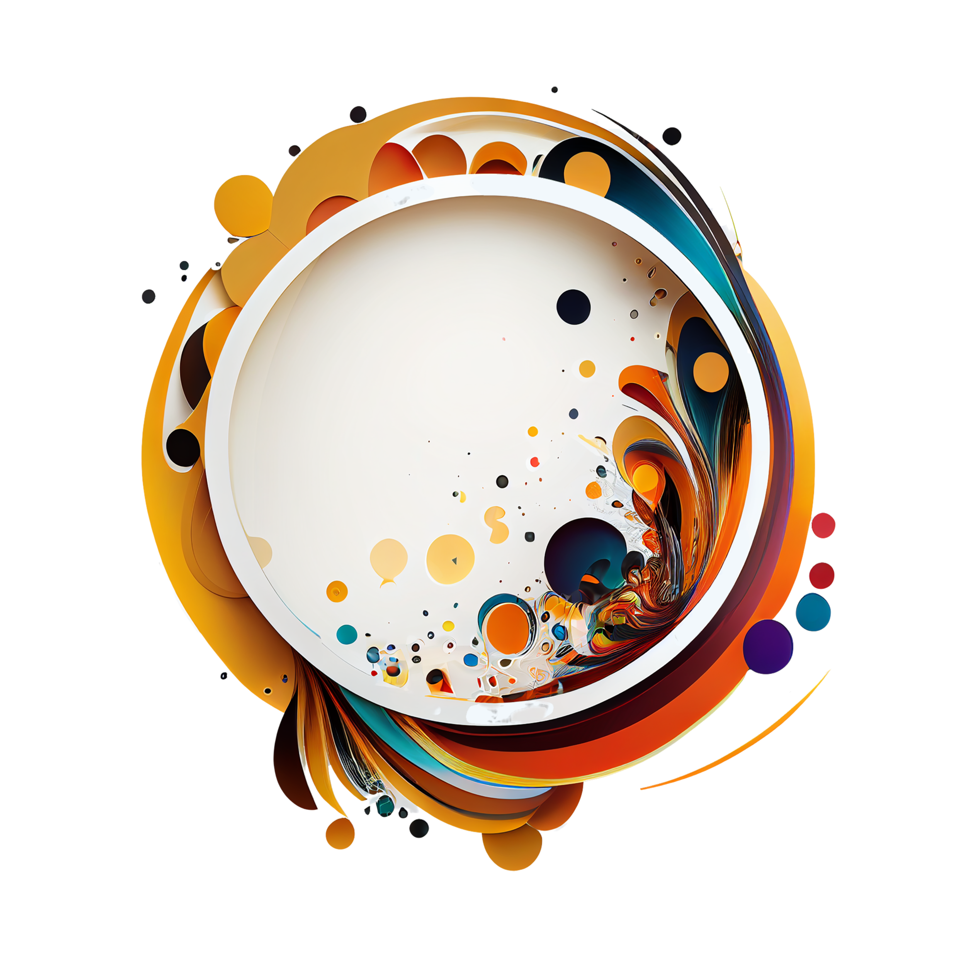 Abstract round frame with transparent background 24725080 PNG Abstract round frame with transparent background 24725080 PNG