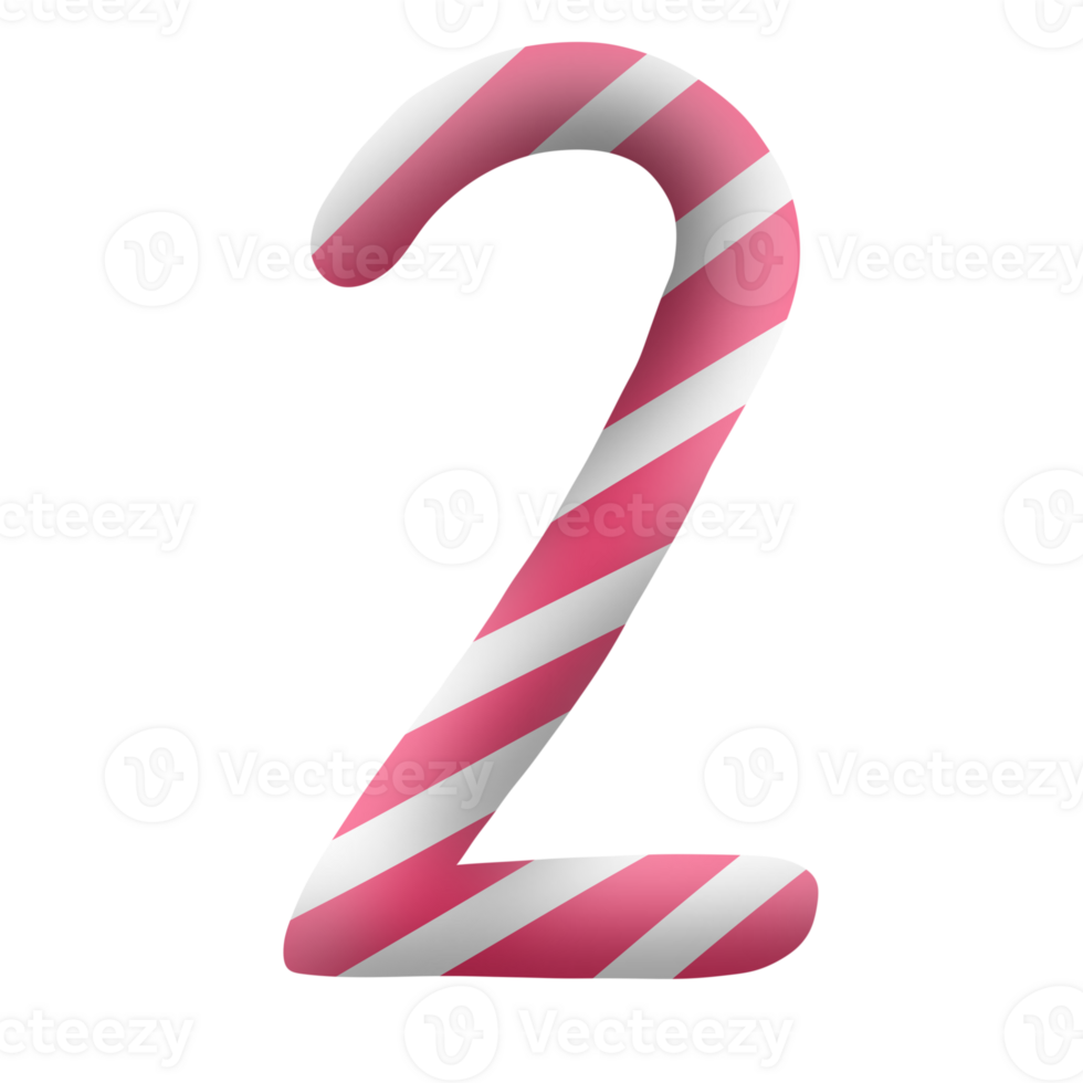 Candy cane number 24727988 PNG