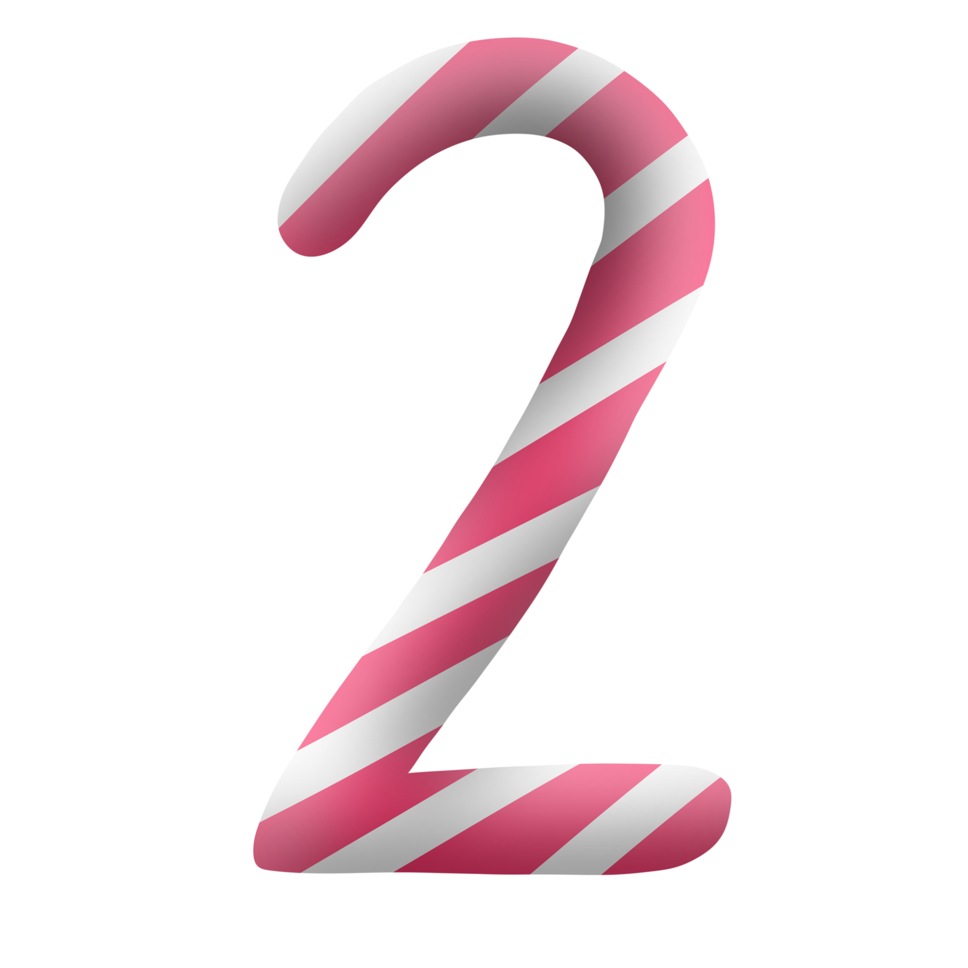 Candy cane number 24727988 PNG