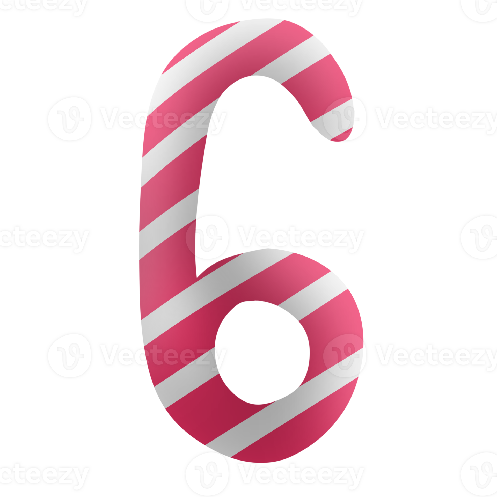 Candy cane number 24727993 PNG