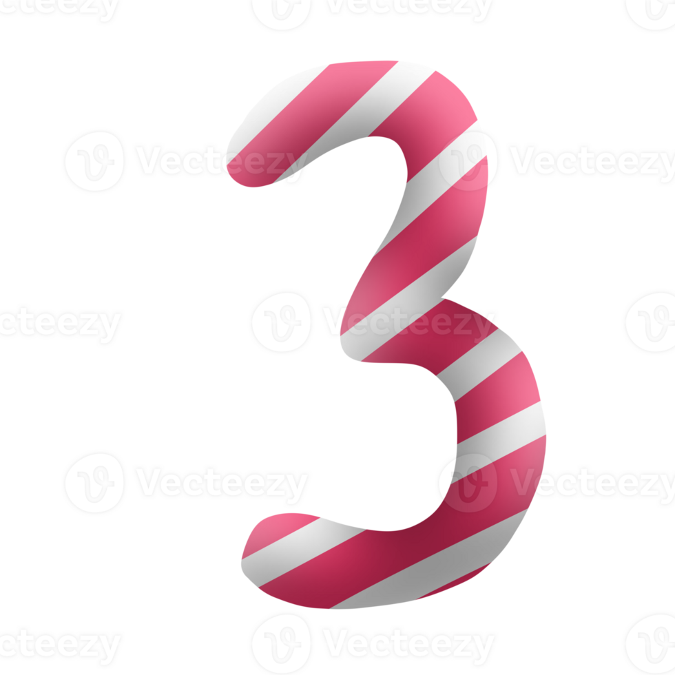 Candy cane number 24727998 PNG