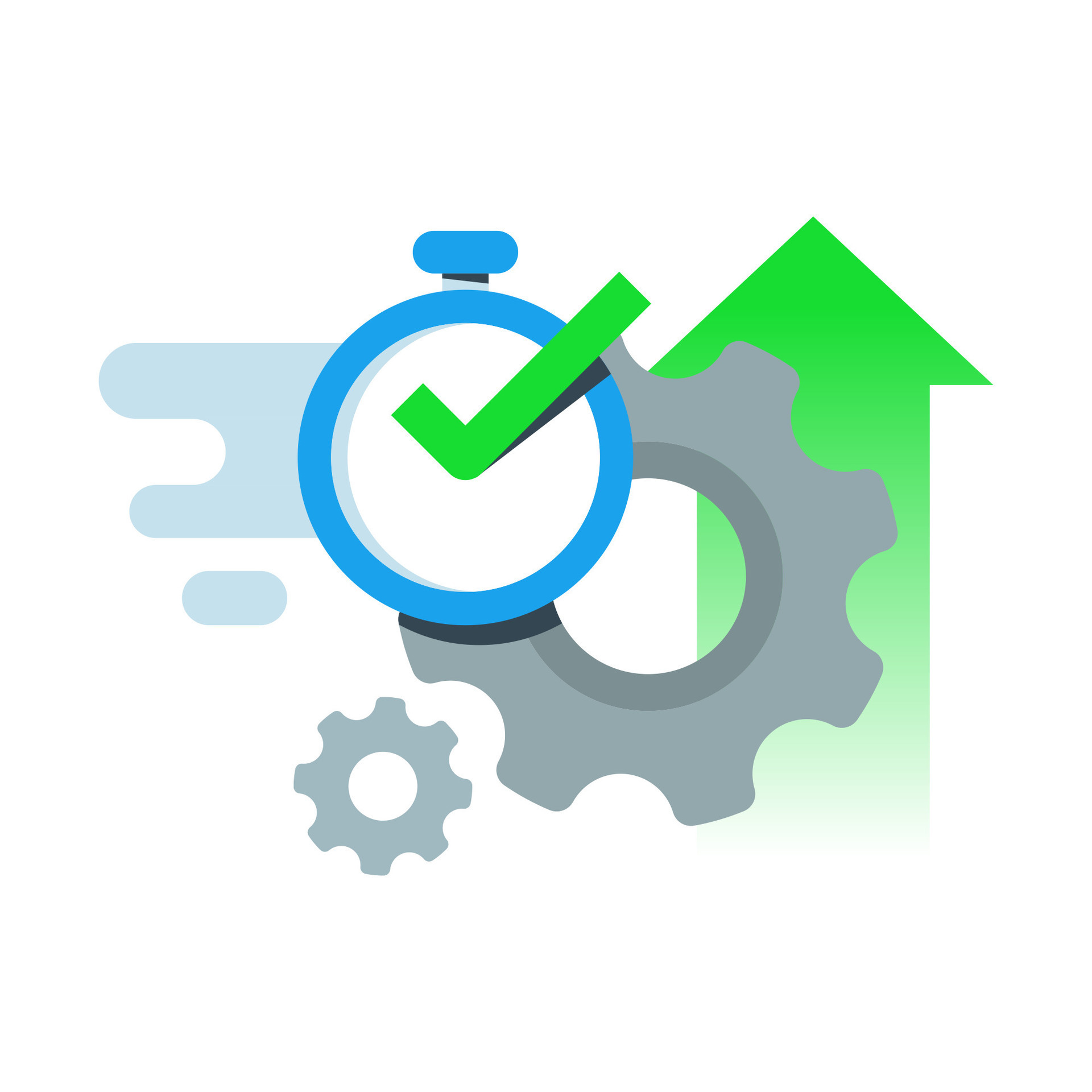 time efficiency concept illustration flat design vector eps10. graphic ...