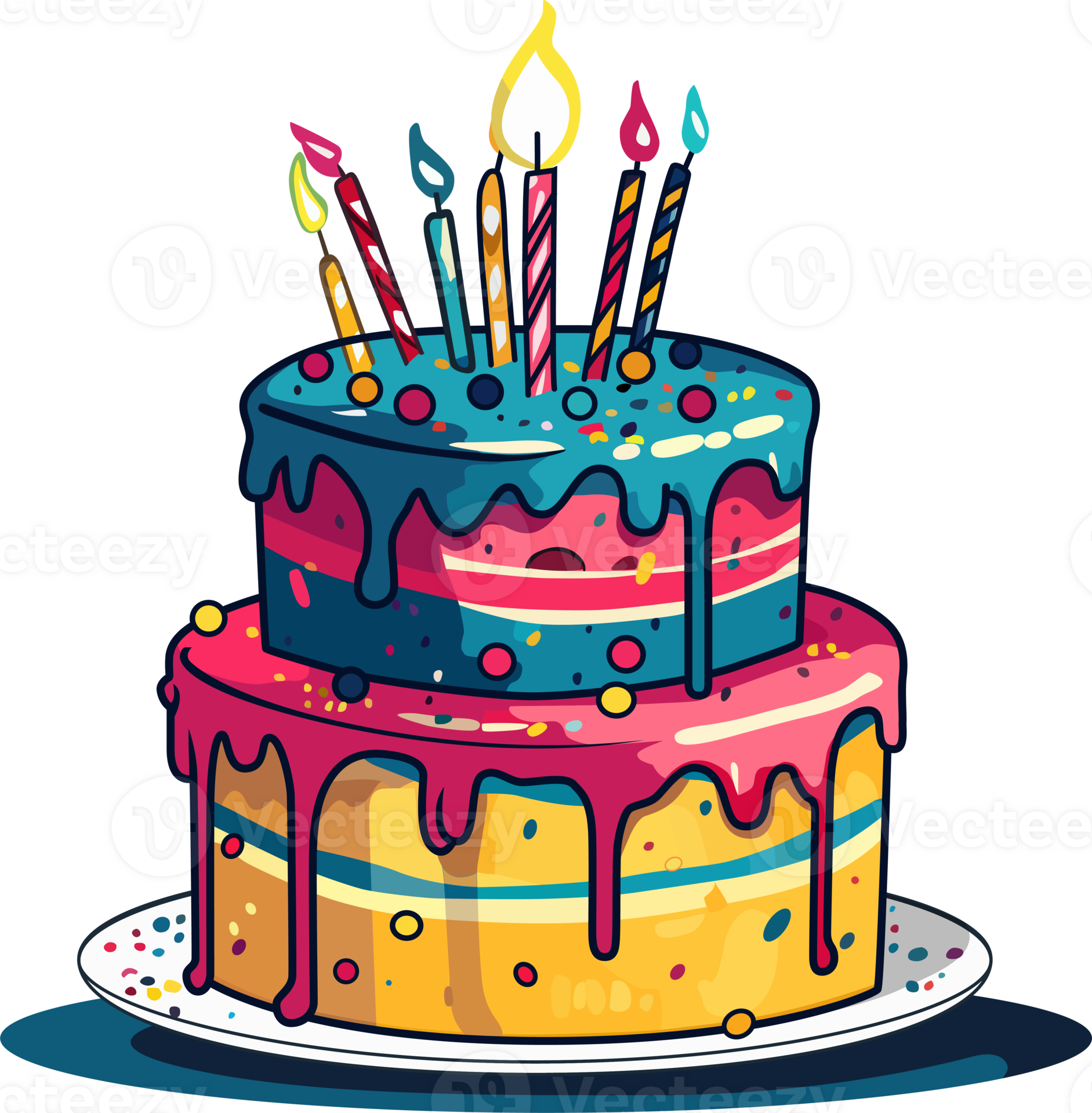 Birthday Cake Vector Illustration 24742846 PNG Birthday Cake Vector Illustration 24742846 PNG