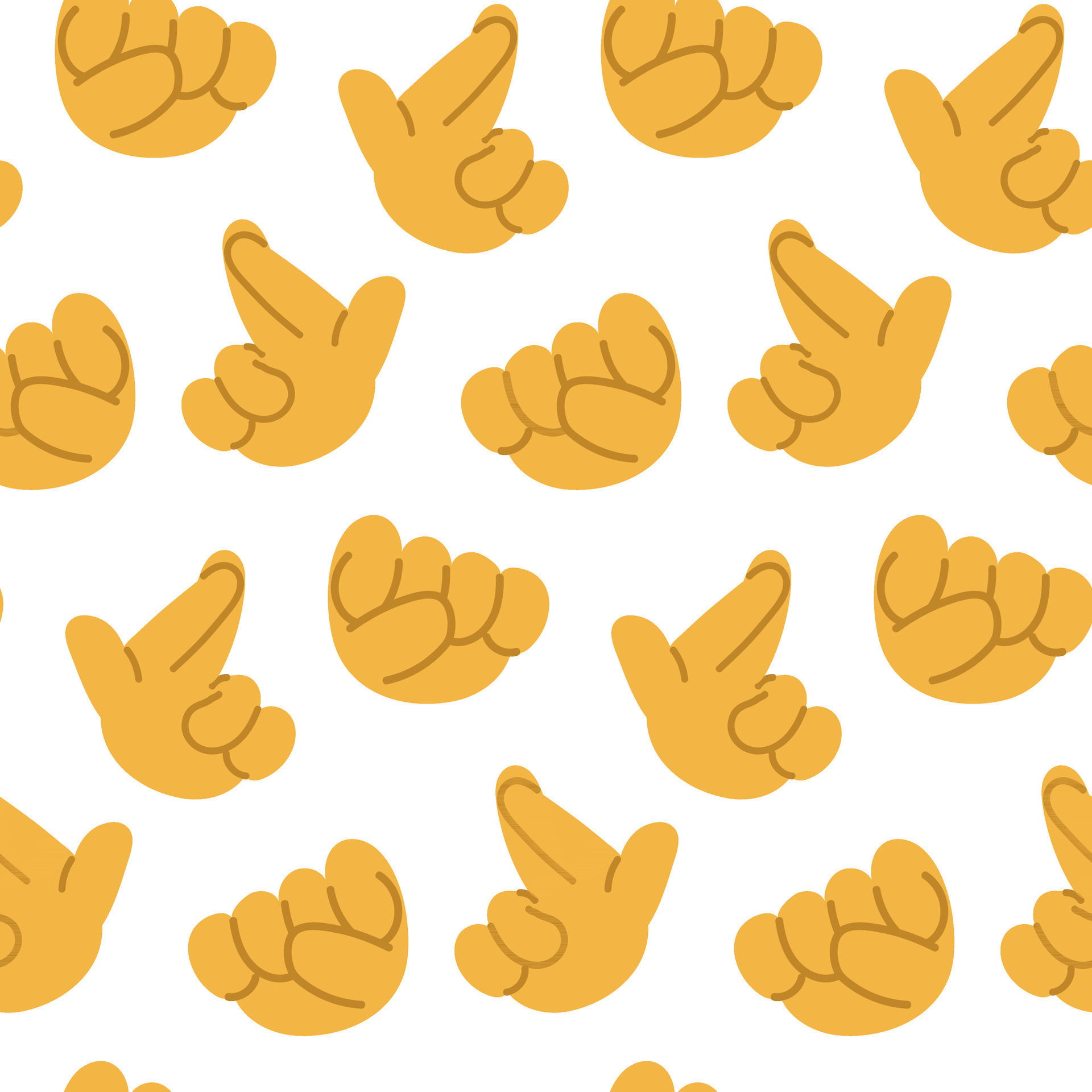 Seamless Pattern As A Sign Of Support I Keep My Fingers Crossed For You And My Fists A Hand