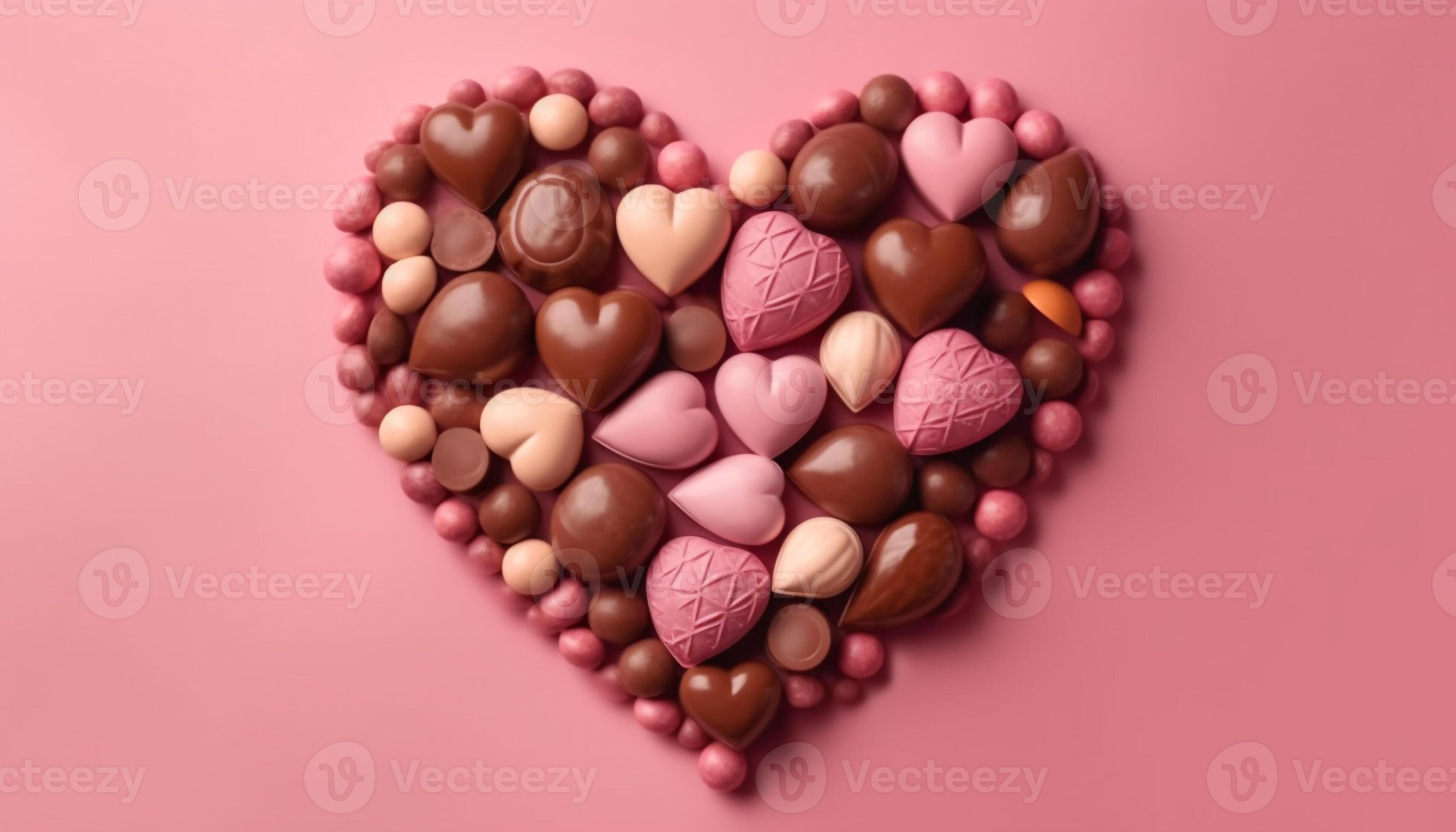 Love Is Sweet Indulge In Heart Shaped Chocolate Candy Addiction