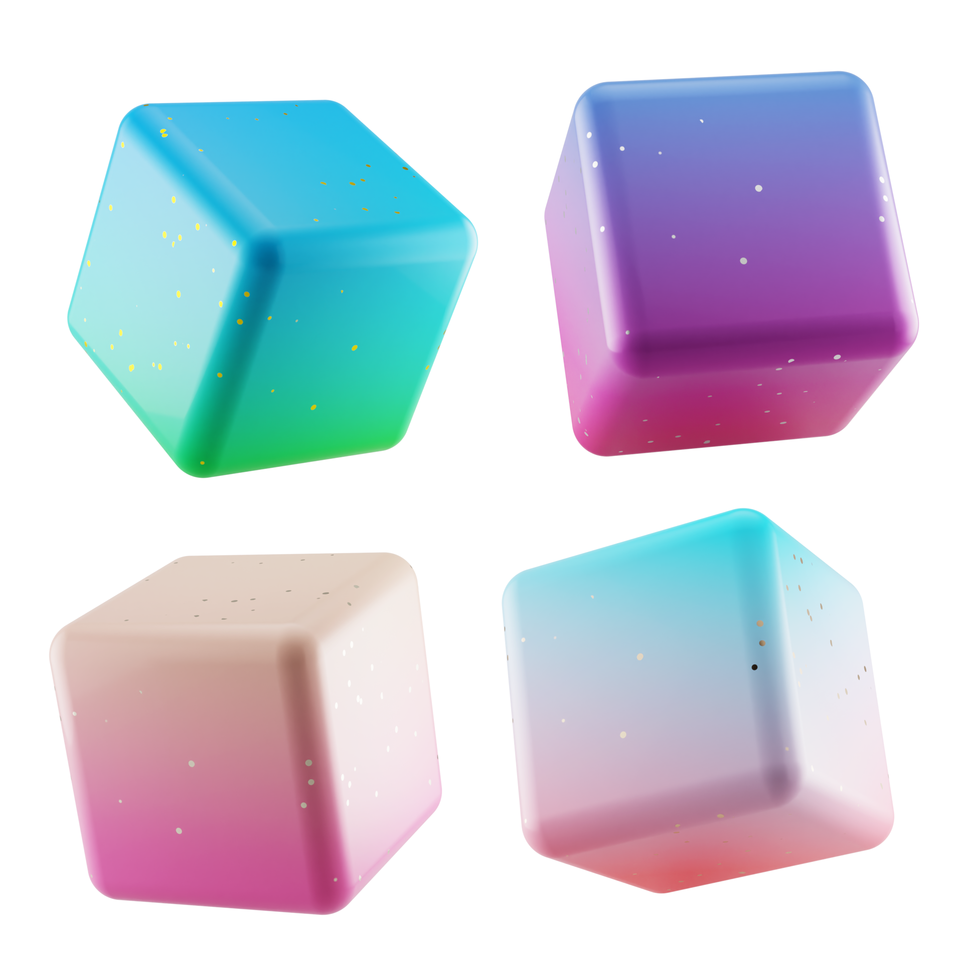Multi Angle Collection Set Of 3d Shapes Cube With Modern Candy Color multi-angle-collection-set-of-3d-shapes-cube-with-modern-candy-color