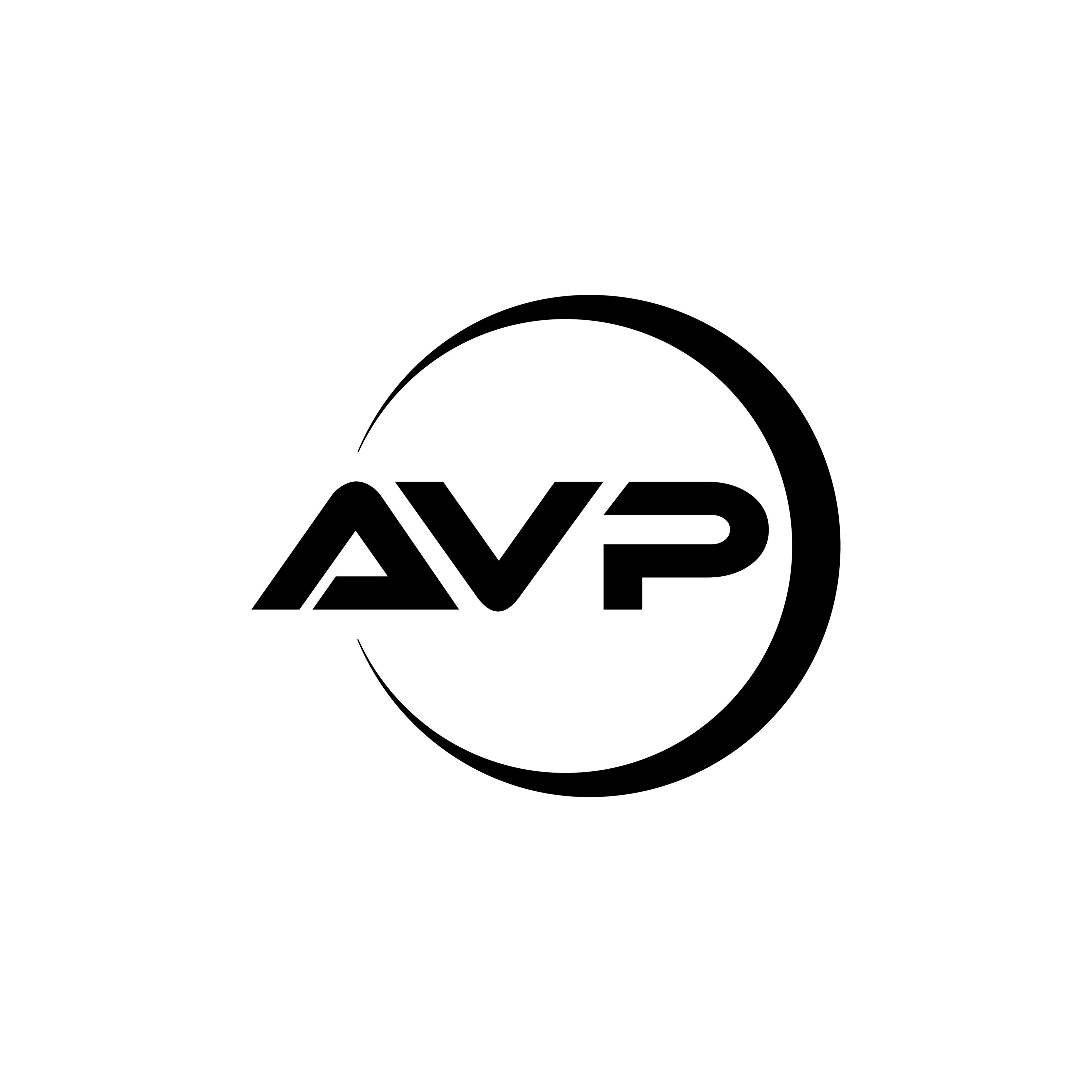 avp letra logo diseño en ilustración. vector logo, caligrafía diseños para logo, póster ...
