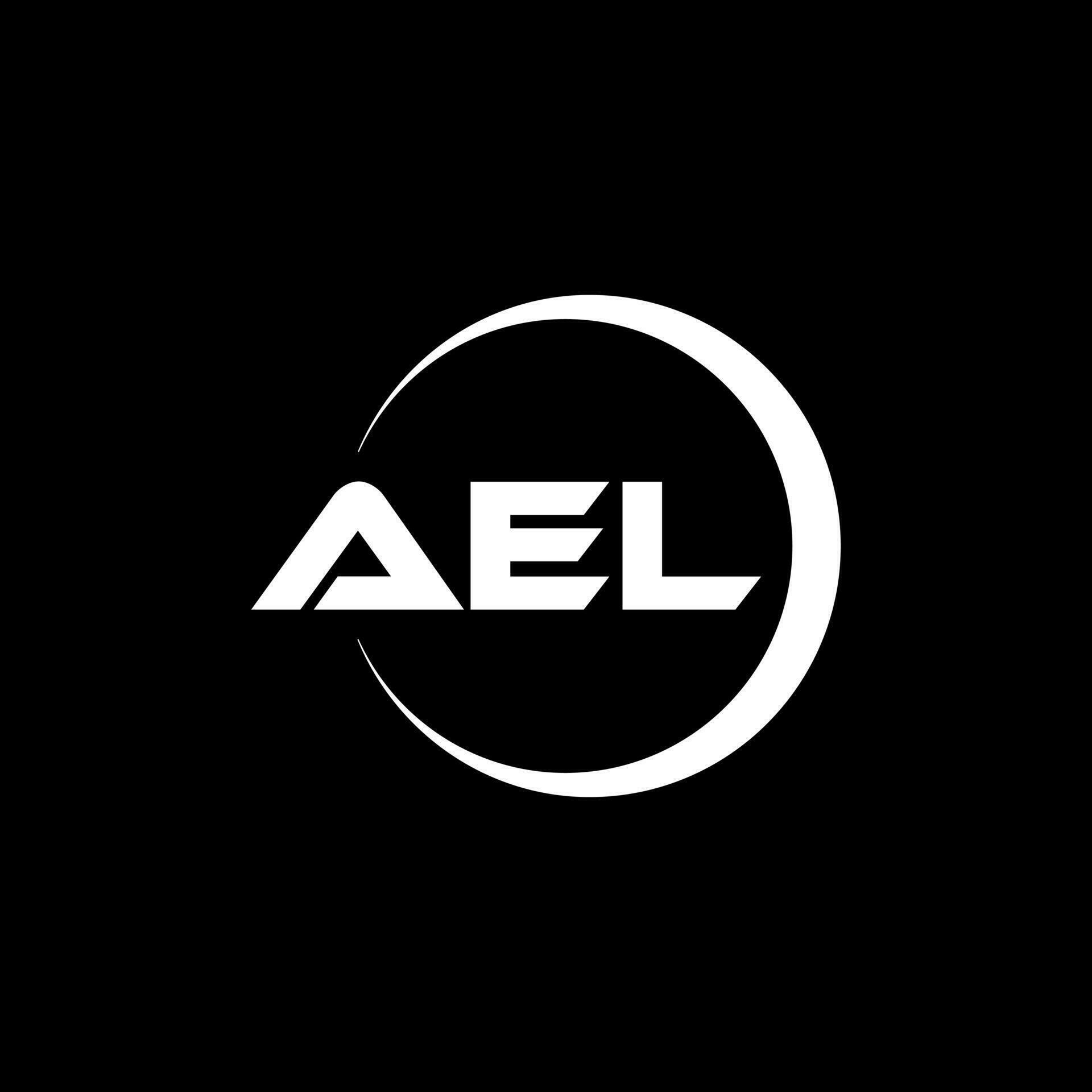 AEL letter logo design in illustration. Vector logo, calligraphy designs for logo, Poster ...