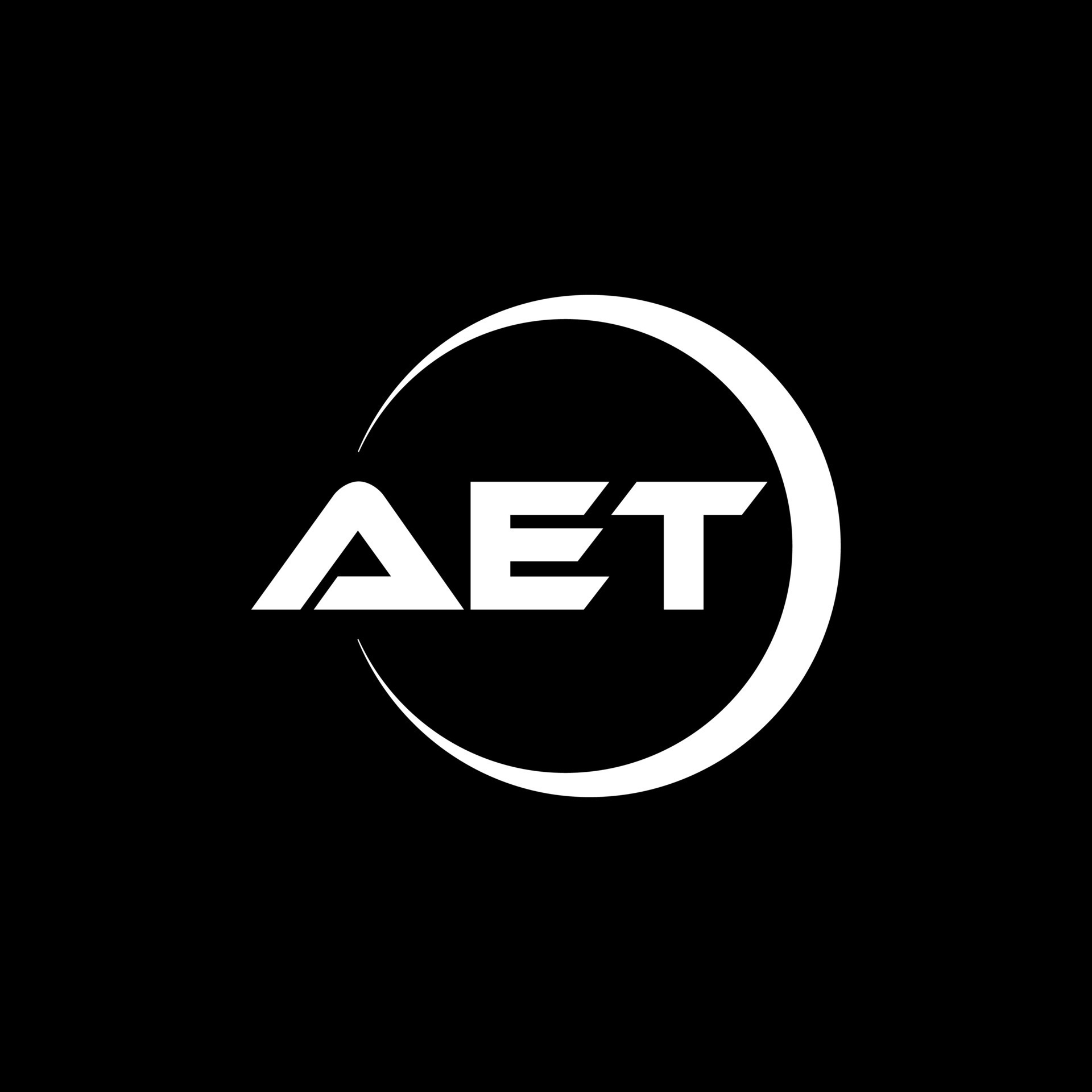 AET letter logo design in illustration. Vector logo, calligraphy designs for logo, Poster ...