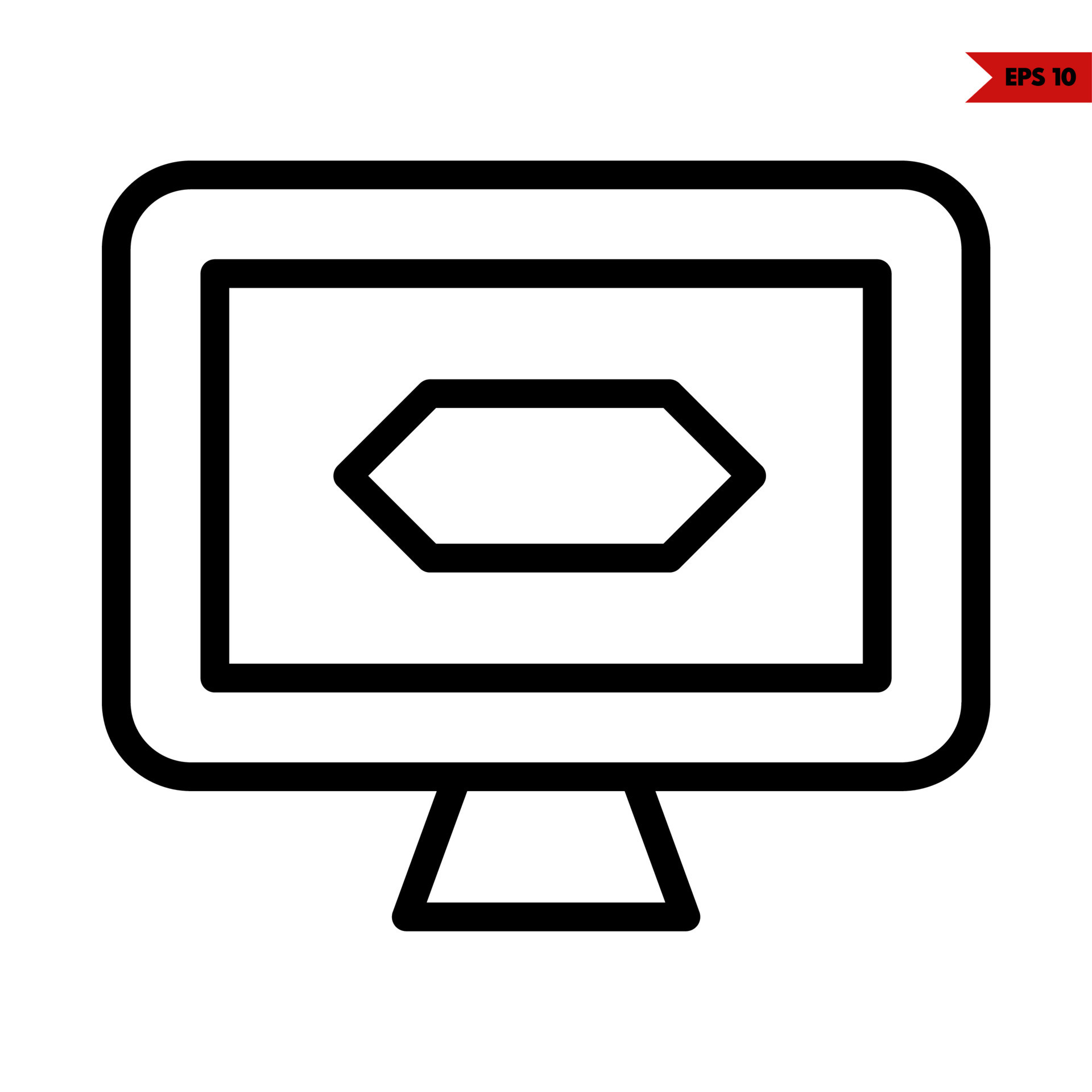 label in computer line icon 24756743 Vector Art at Vecteezy