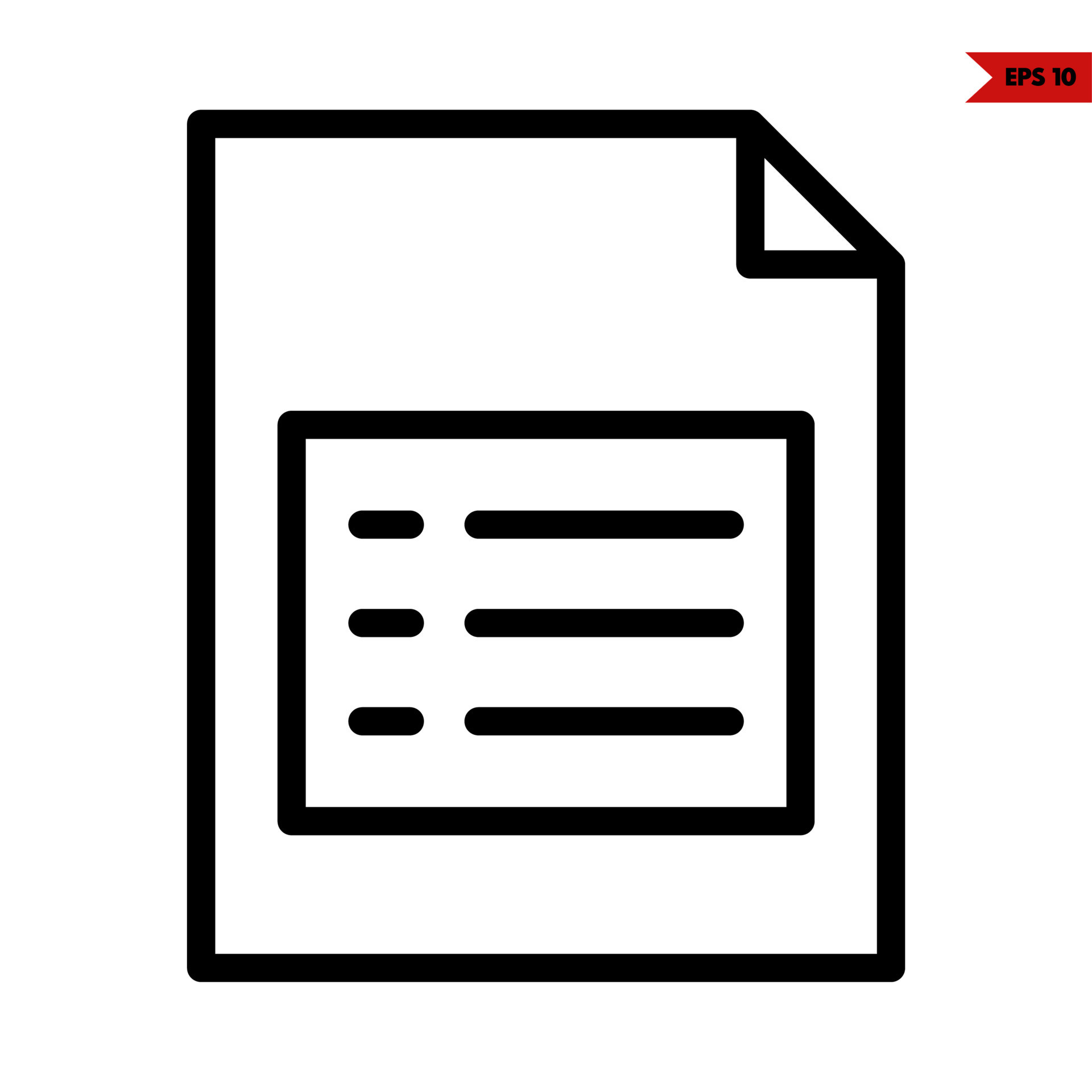 File Document Line Icon 24756776 Vector Art At Vecteezy