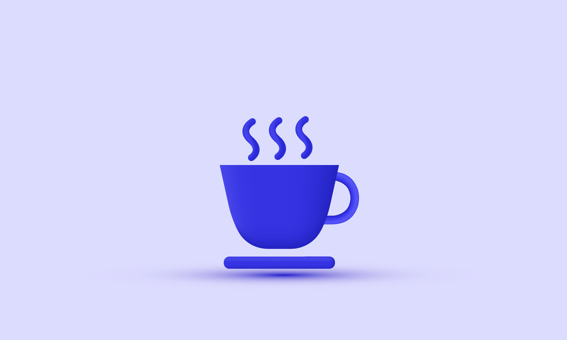 illustration creative vector icon cup of hot coffee 3d modern isolated ...