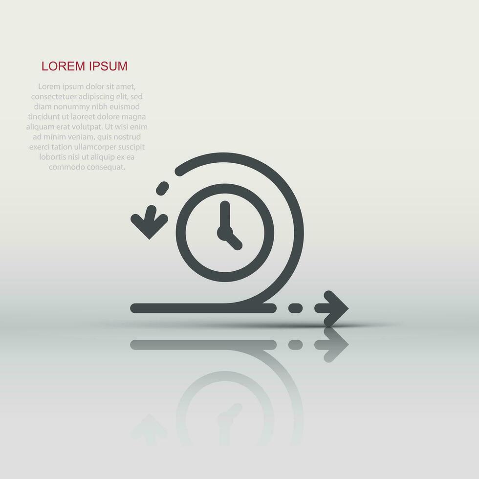Agile icon in flat style. Flexible vector illustration on white ...