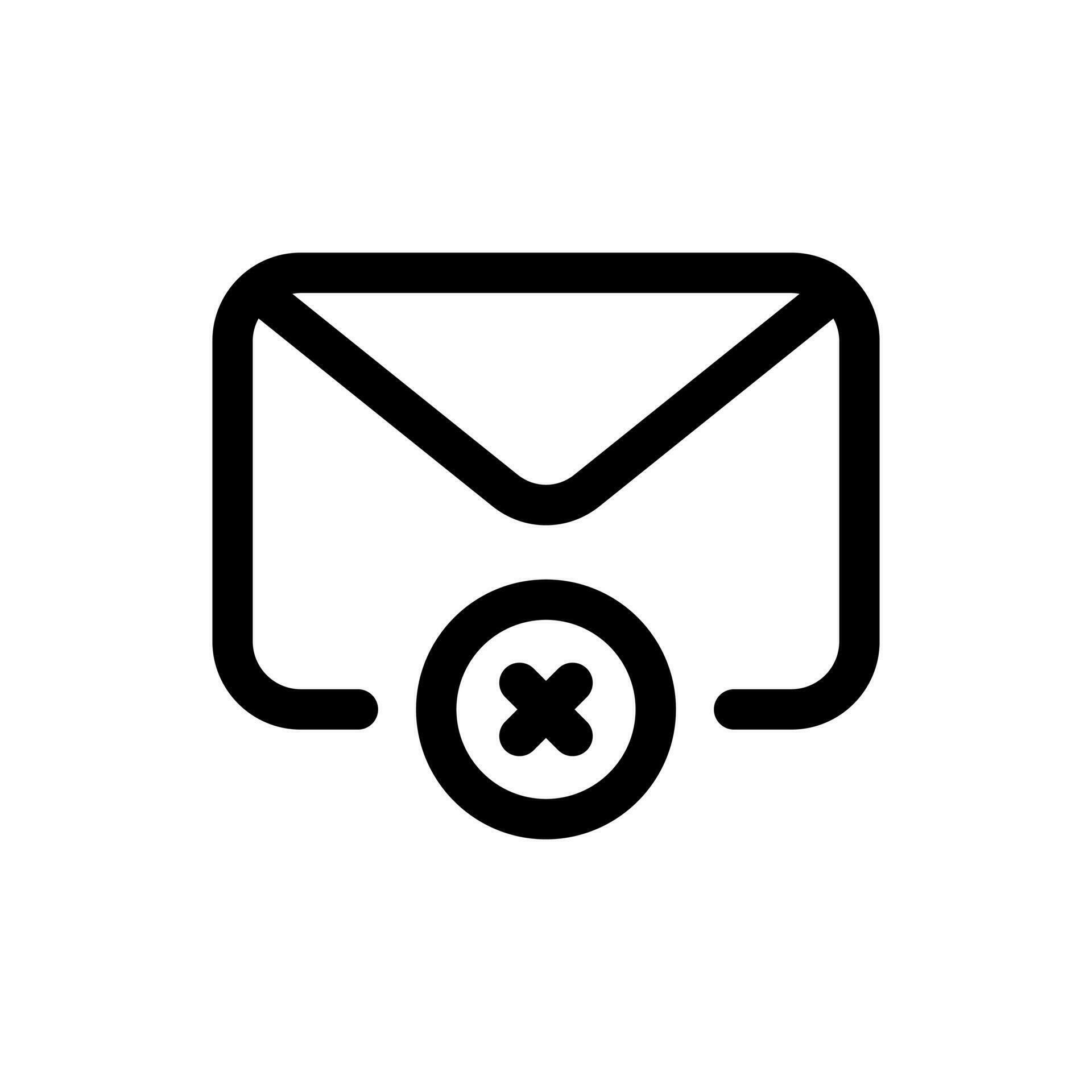 Simple Delete Message icon. The icon can be used for websites, print ...