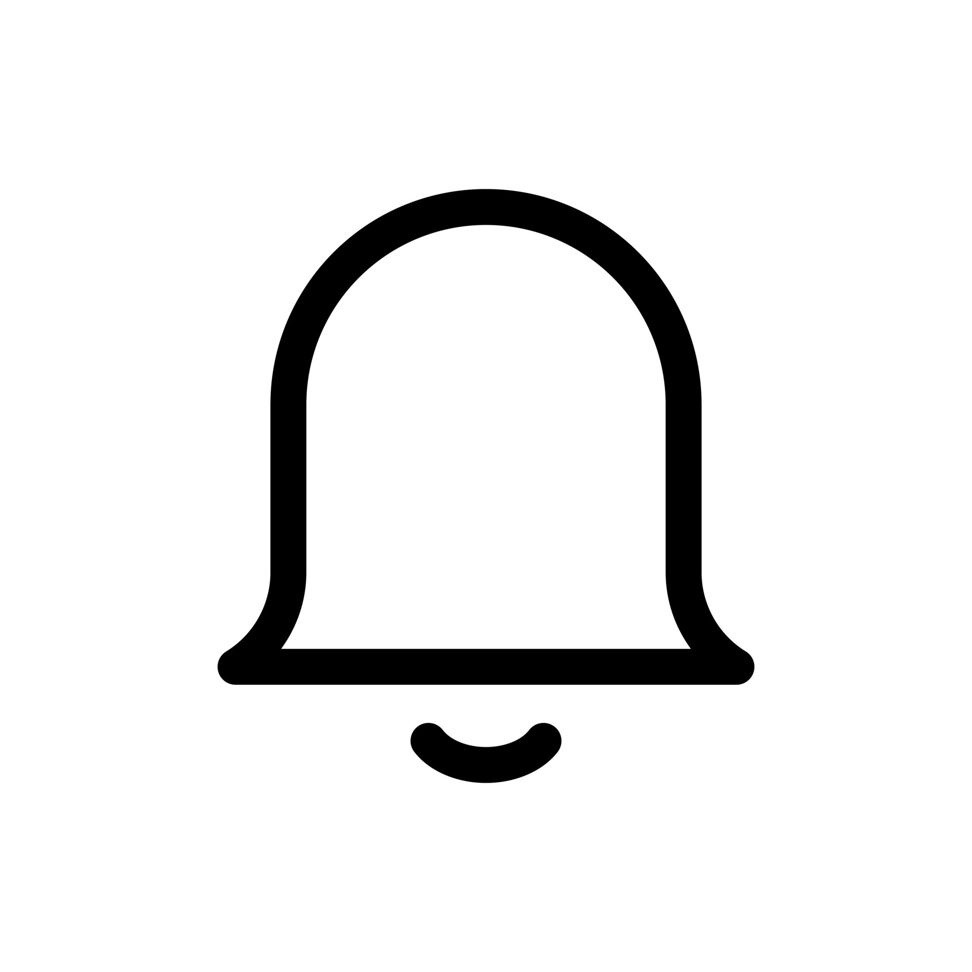 Simple Notification icon. The icon can be used for websites, print ...