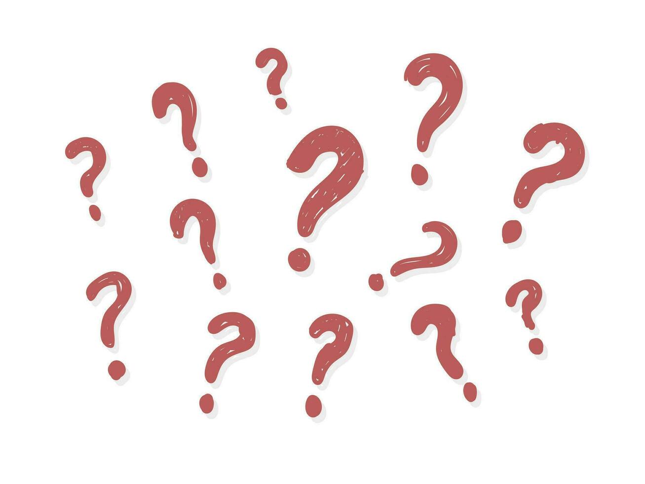 Hand drawn doodle question marks vector illustration 24758265 Vector ... Hand drawn doodle question marks vector illustration 24758265 Vector ...