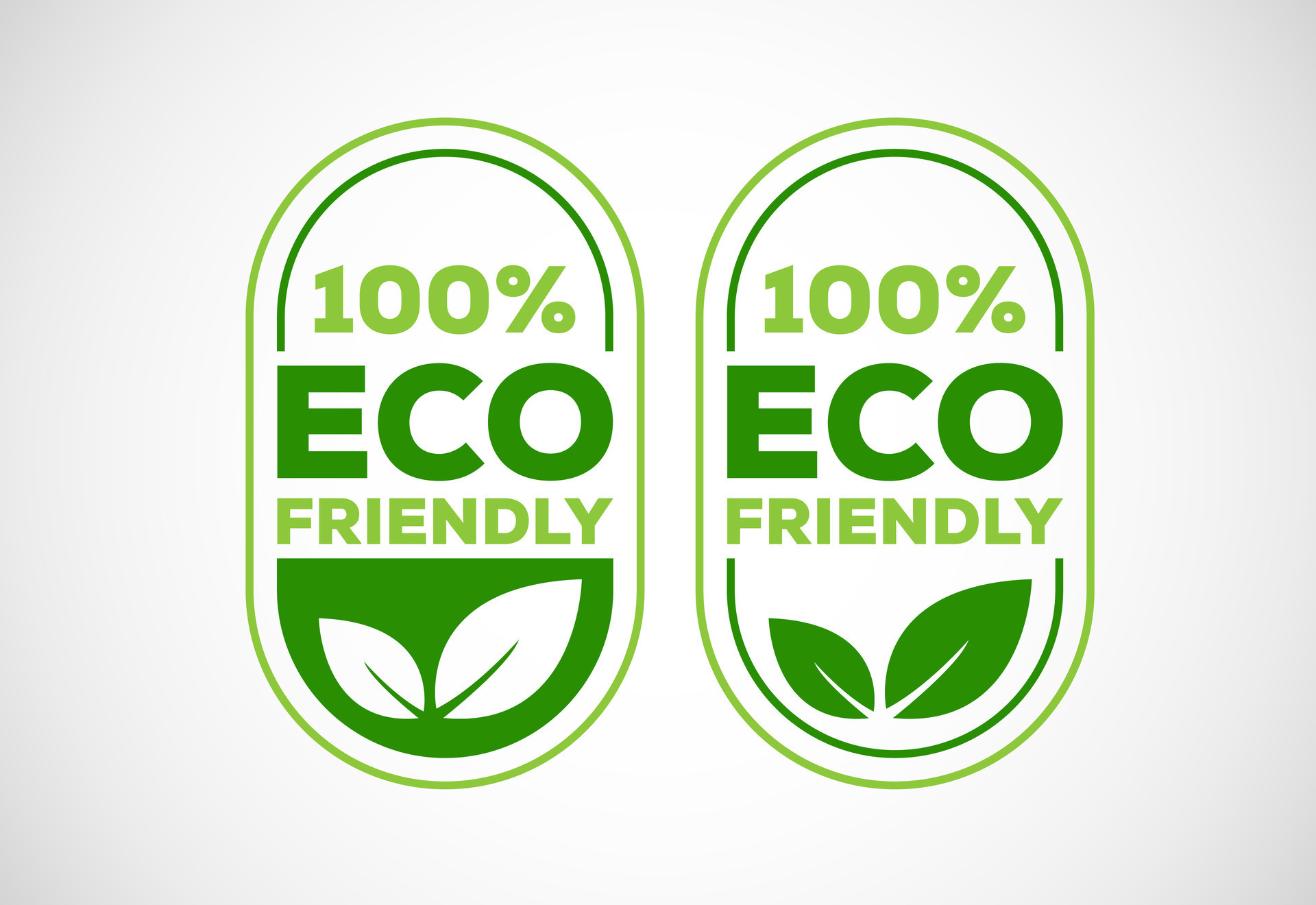 Eco Friendly Icon Eco Friendly And Organic Labels Sign Healthy