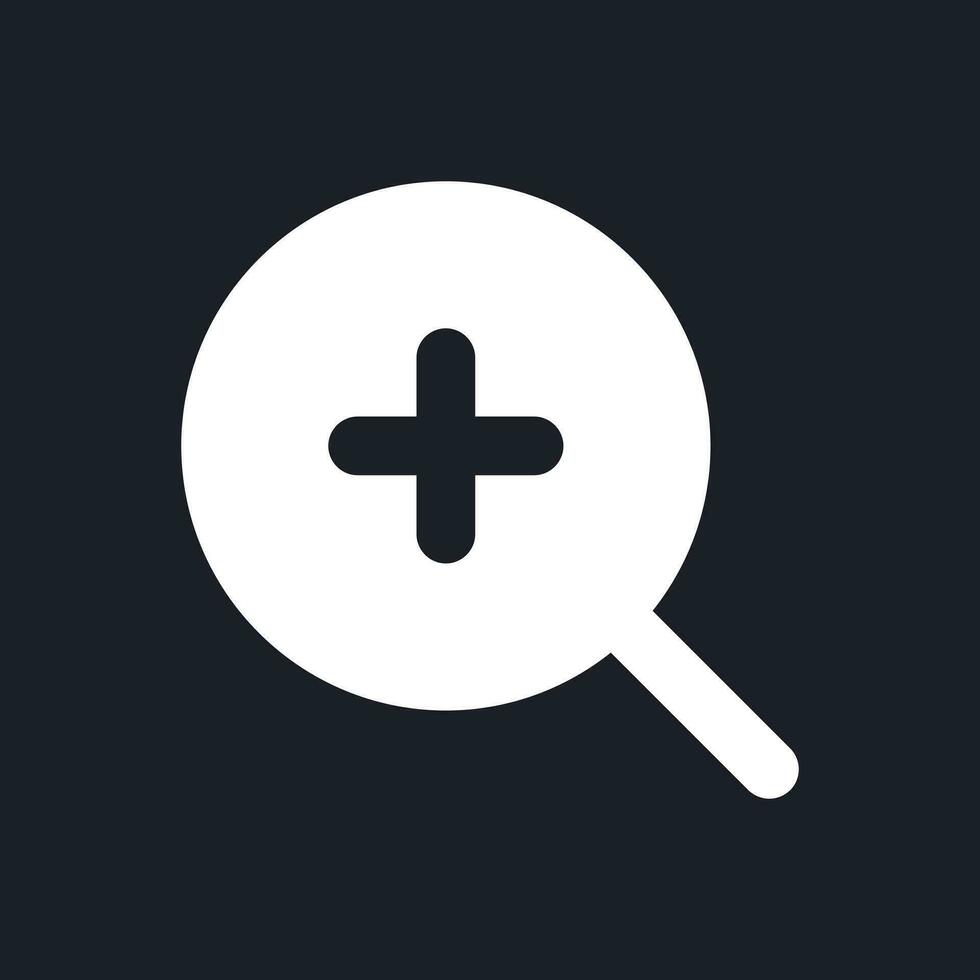 Zoom in transition white pixel perfect solid ui icon. Clip editing. Video software tool ...