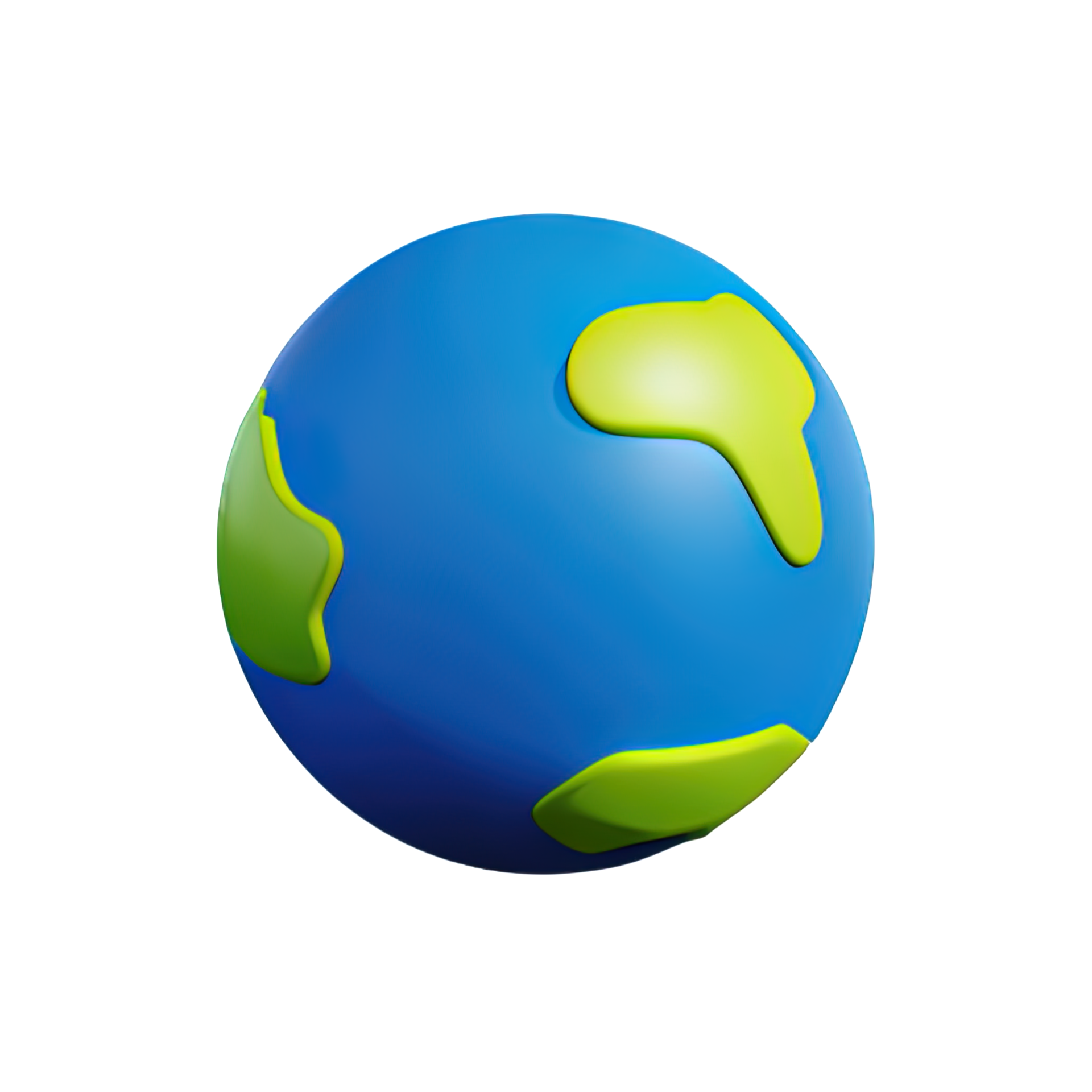 3d Cartoon Planet Earth Icon 24761698 Png