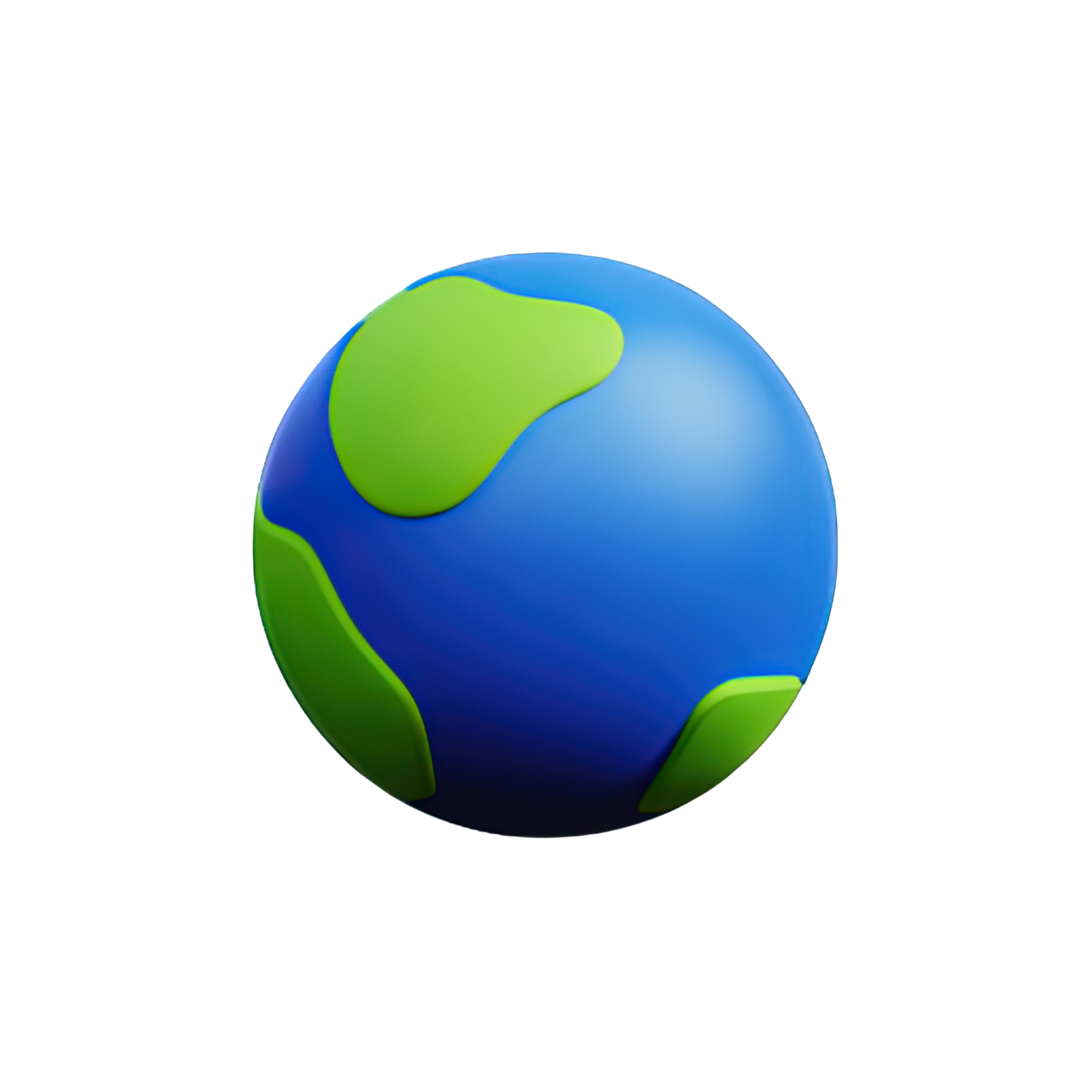 3d Cartoon Planet Earth Icon 24762278 Png
