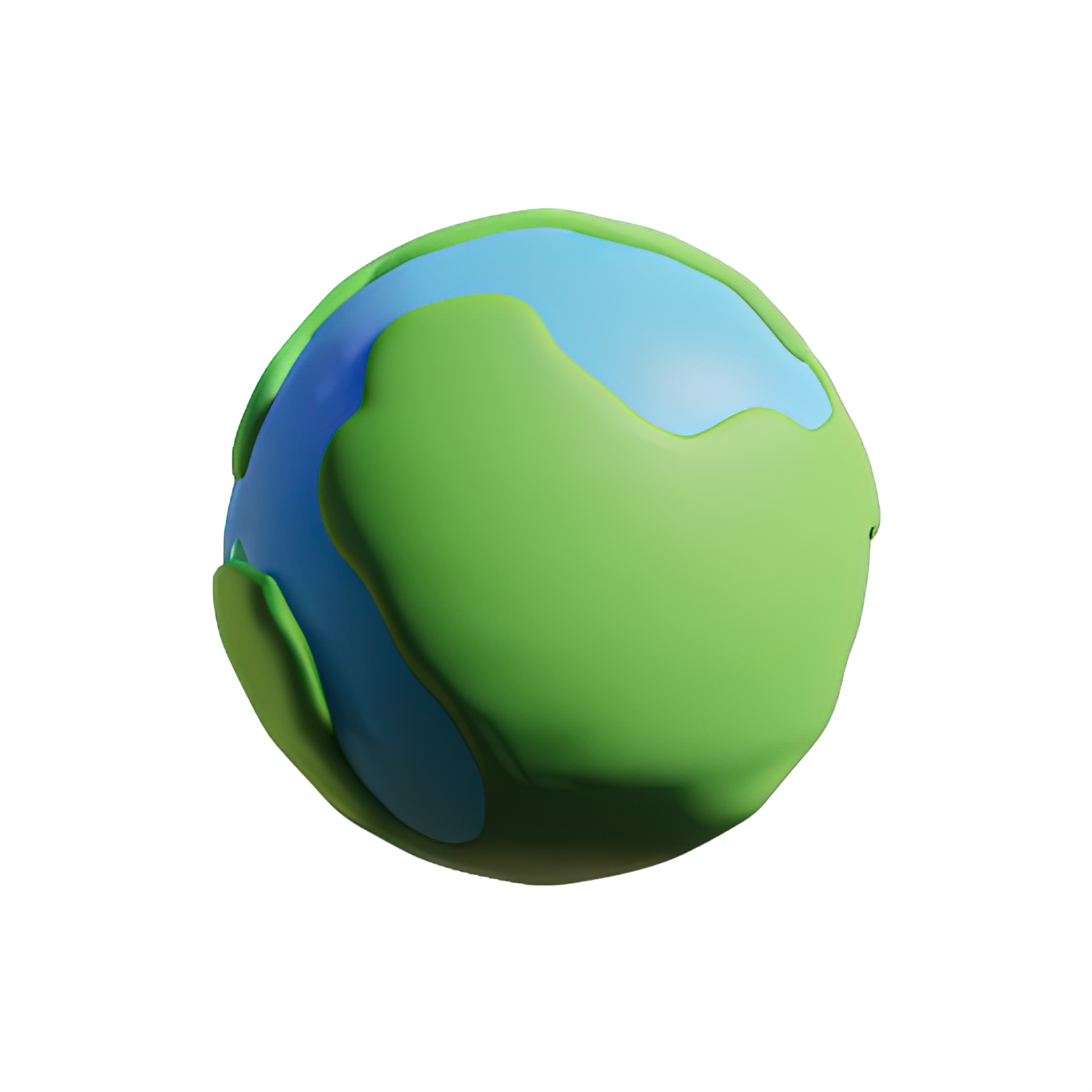 3d Cartoon Planet Earth Icon 24762289 Png