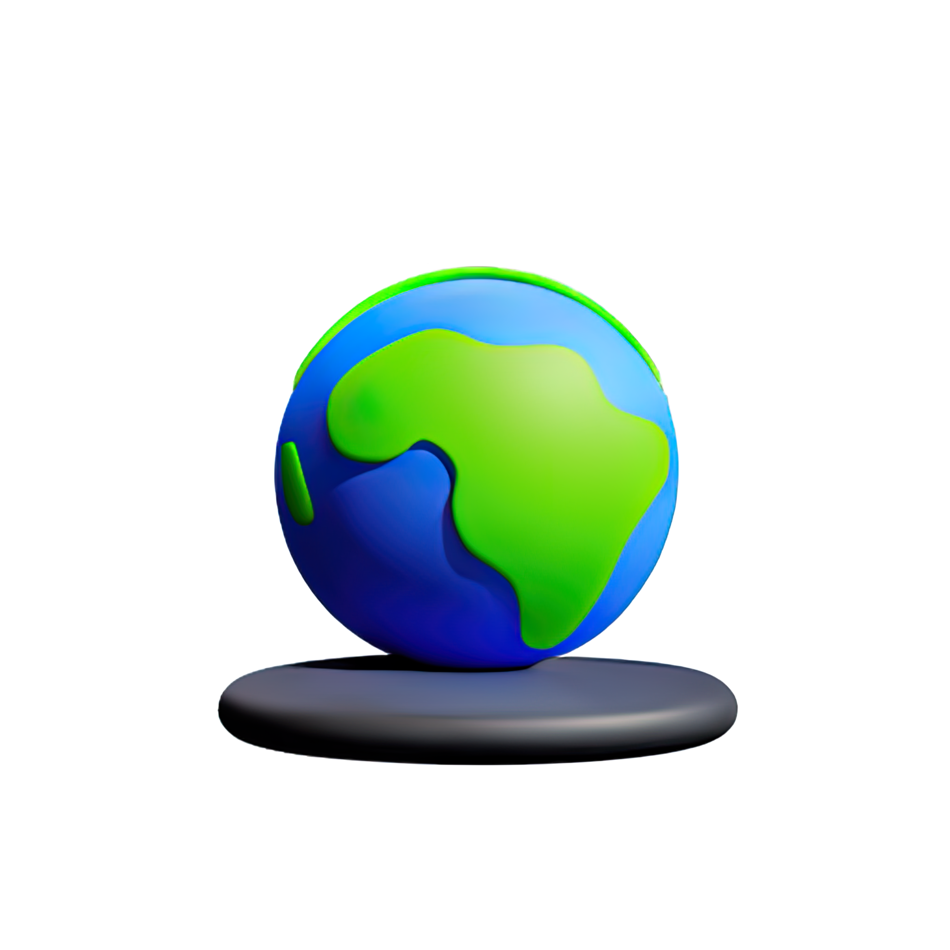 3d Cartoon Planet Earth Icon 24763007 Png