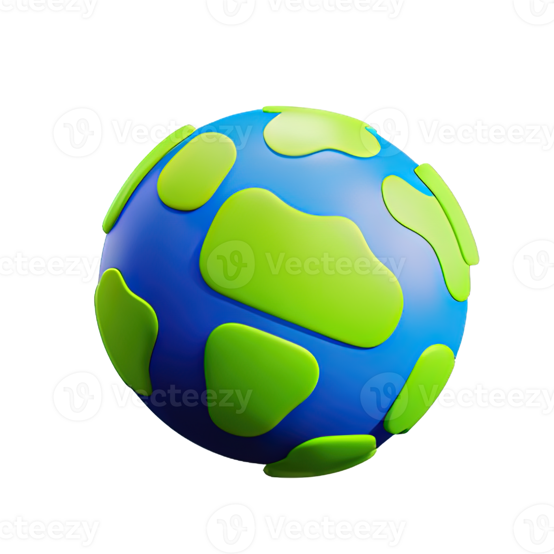 3d Cartoon Planet Earth Icon 24763367 Png