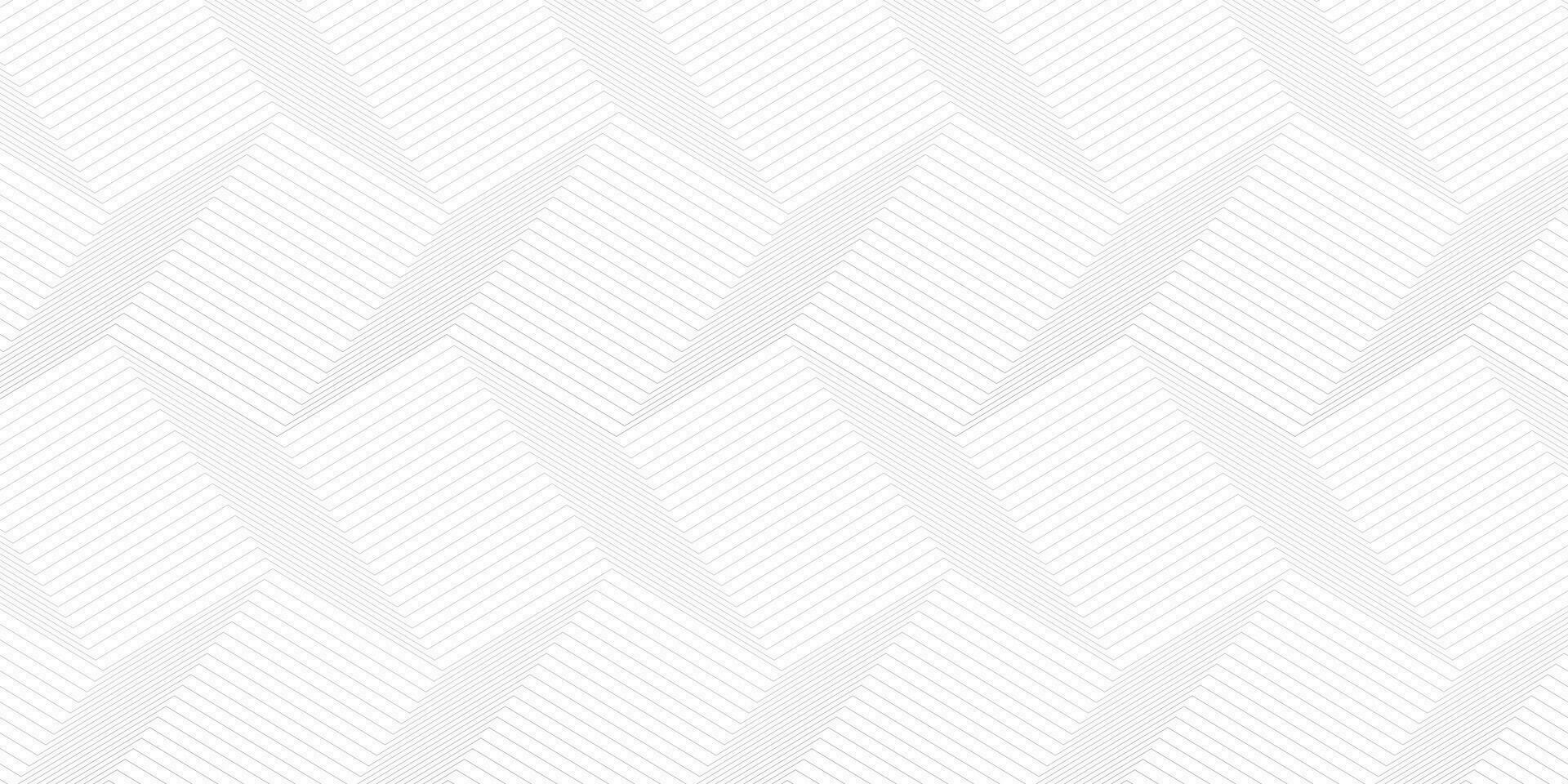 Abstract White And Gray Color Background With Rectangle Zigzag Line Pattern Vector