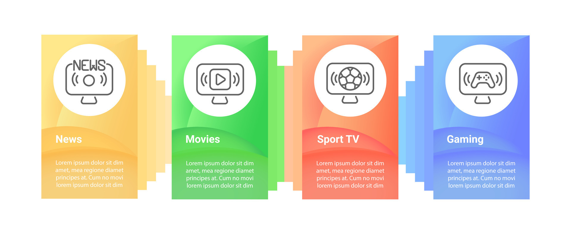 TV programs infographic chart design template. Television show ...